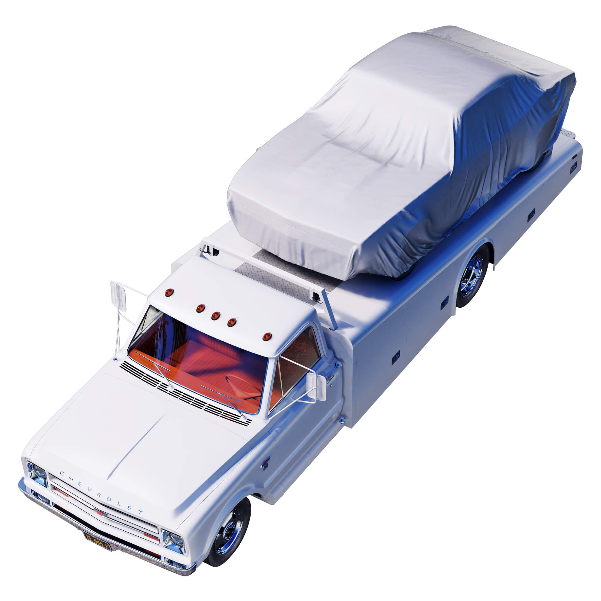 Chevrolet C30 1967 Ramp Truck - 3D Model by sta_84