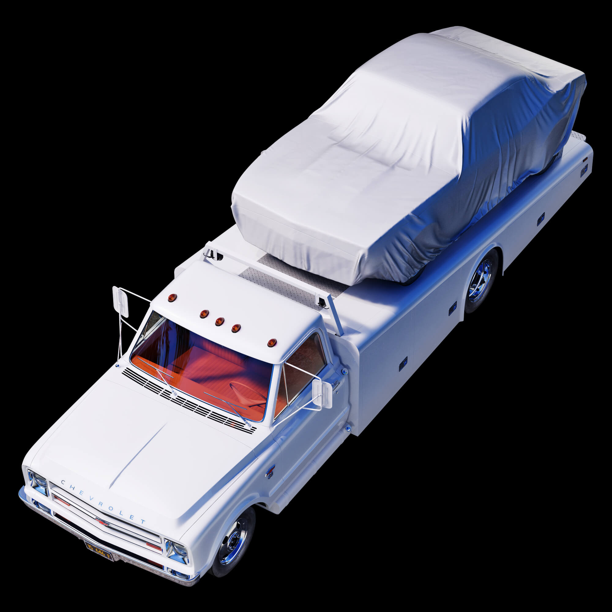 Chevrolet C30 1967 Ramp Truck - 3D Model by sta_84