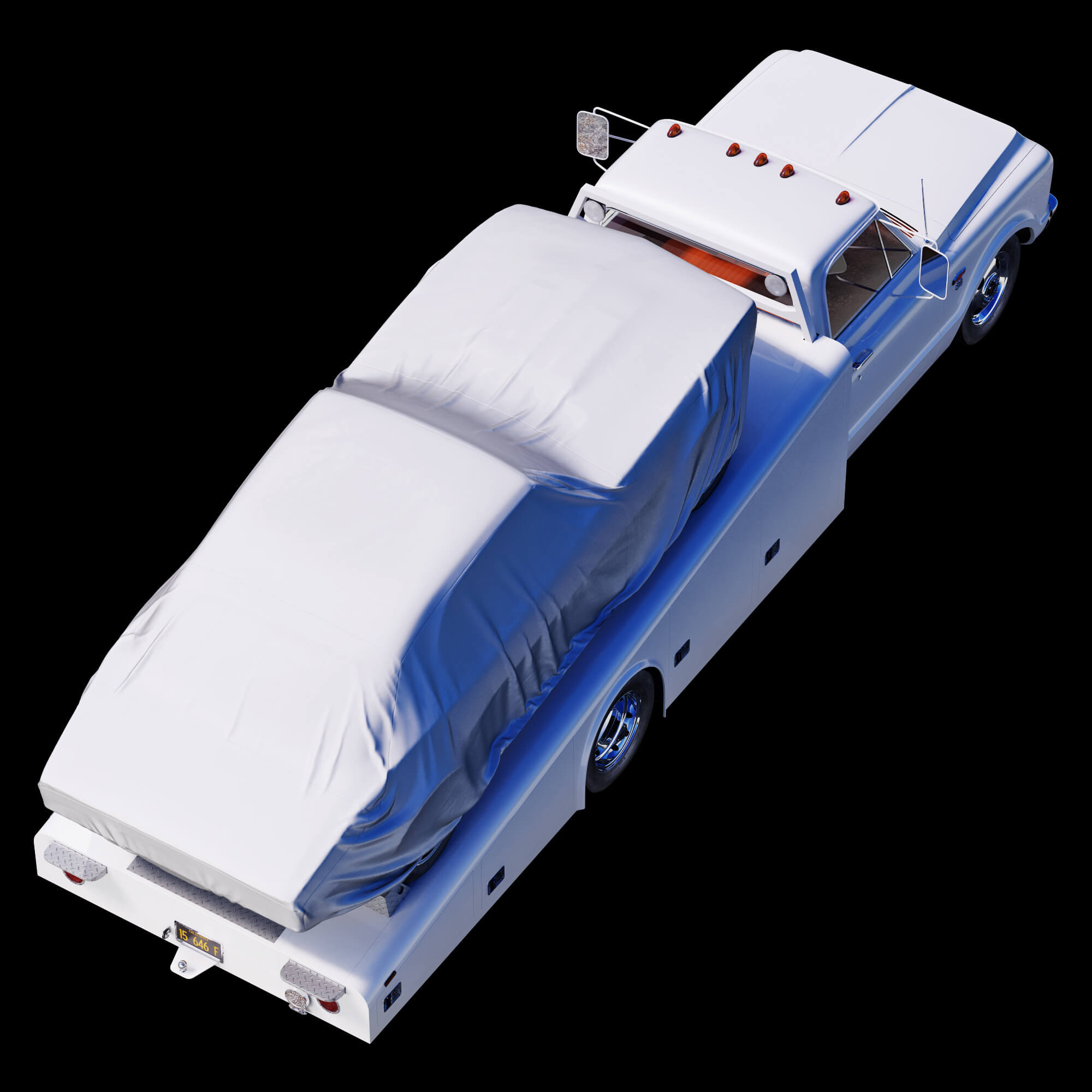 Chevrolet C30 1967 Ramp Truck - 3D Model by sta_84