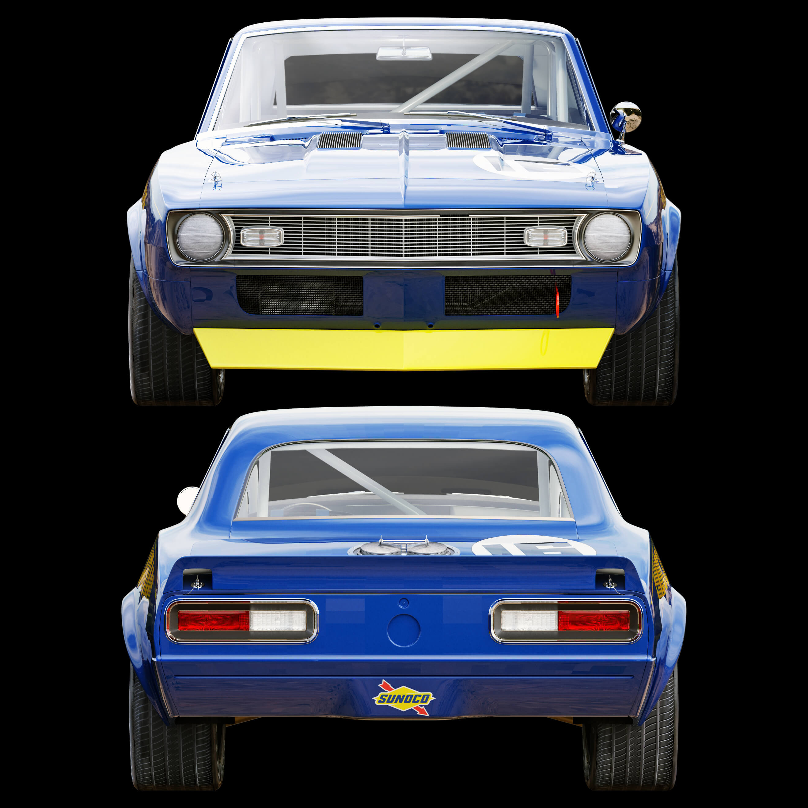 Chevrolet Camaro Sunoco 1968 - 3D Model by sta_84