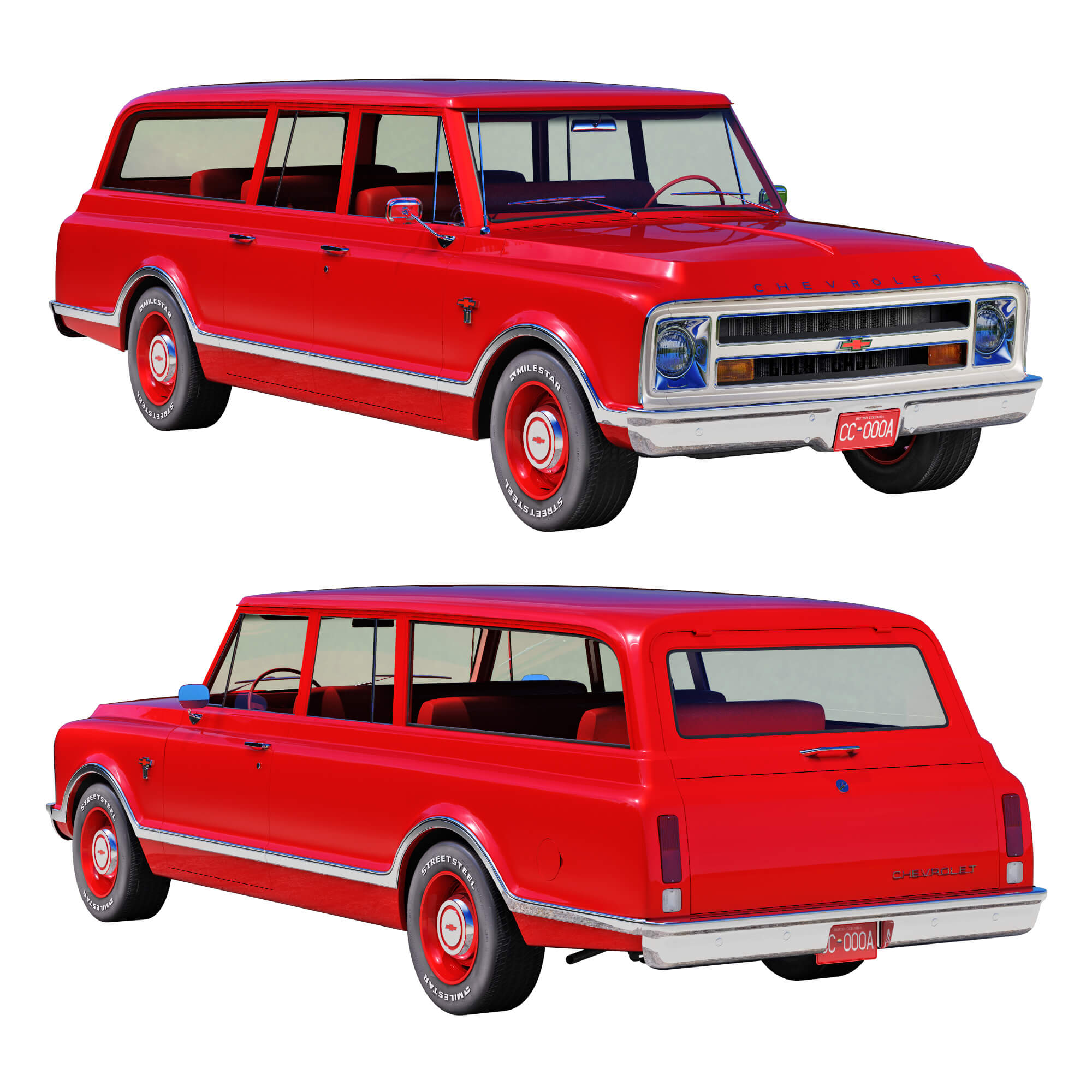 Chevrolet Suburban 1967 - 3D Model by sta_84