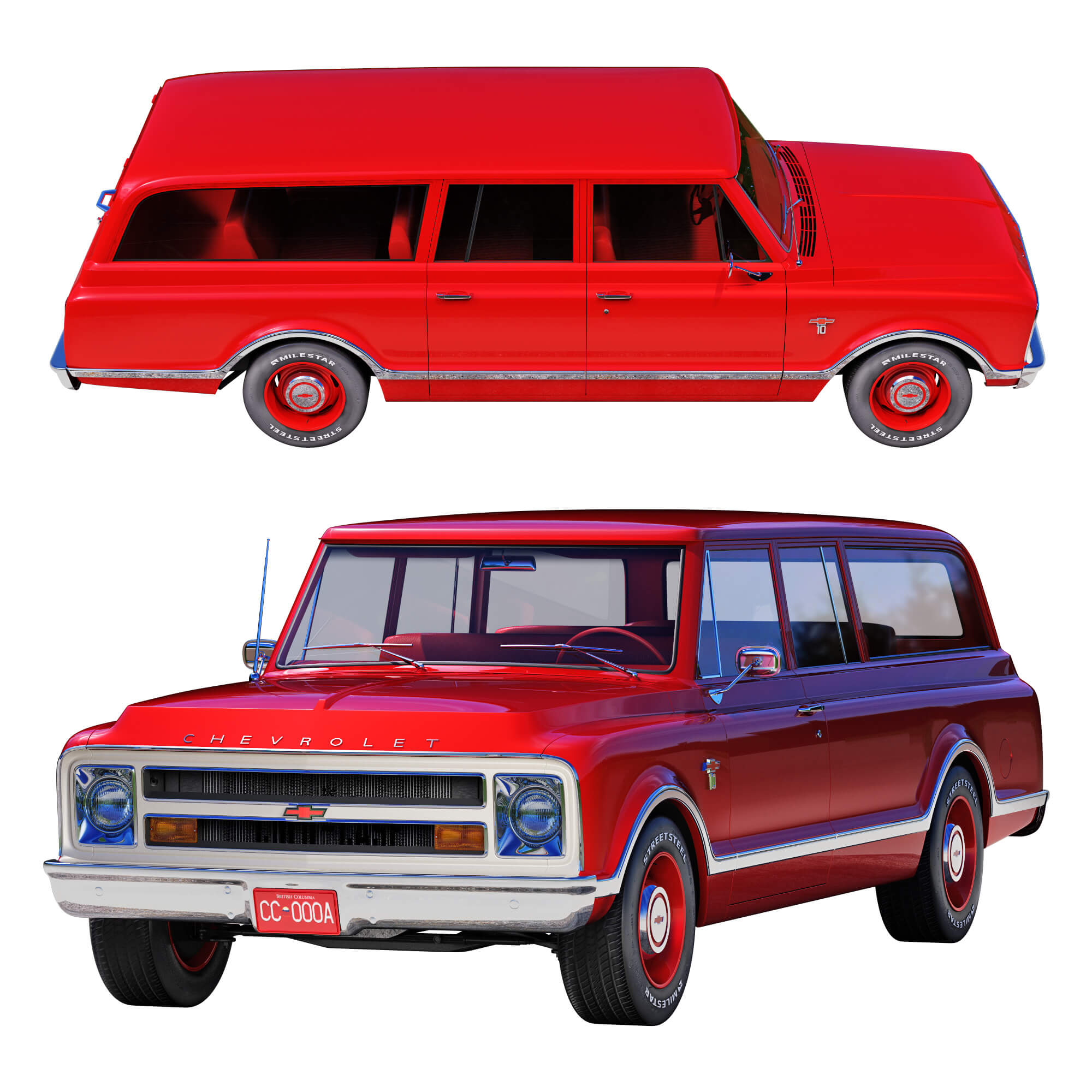 Chevrolet Suburban 1967 - 3D Model by sta_84