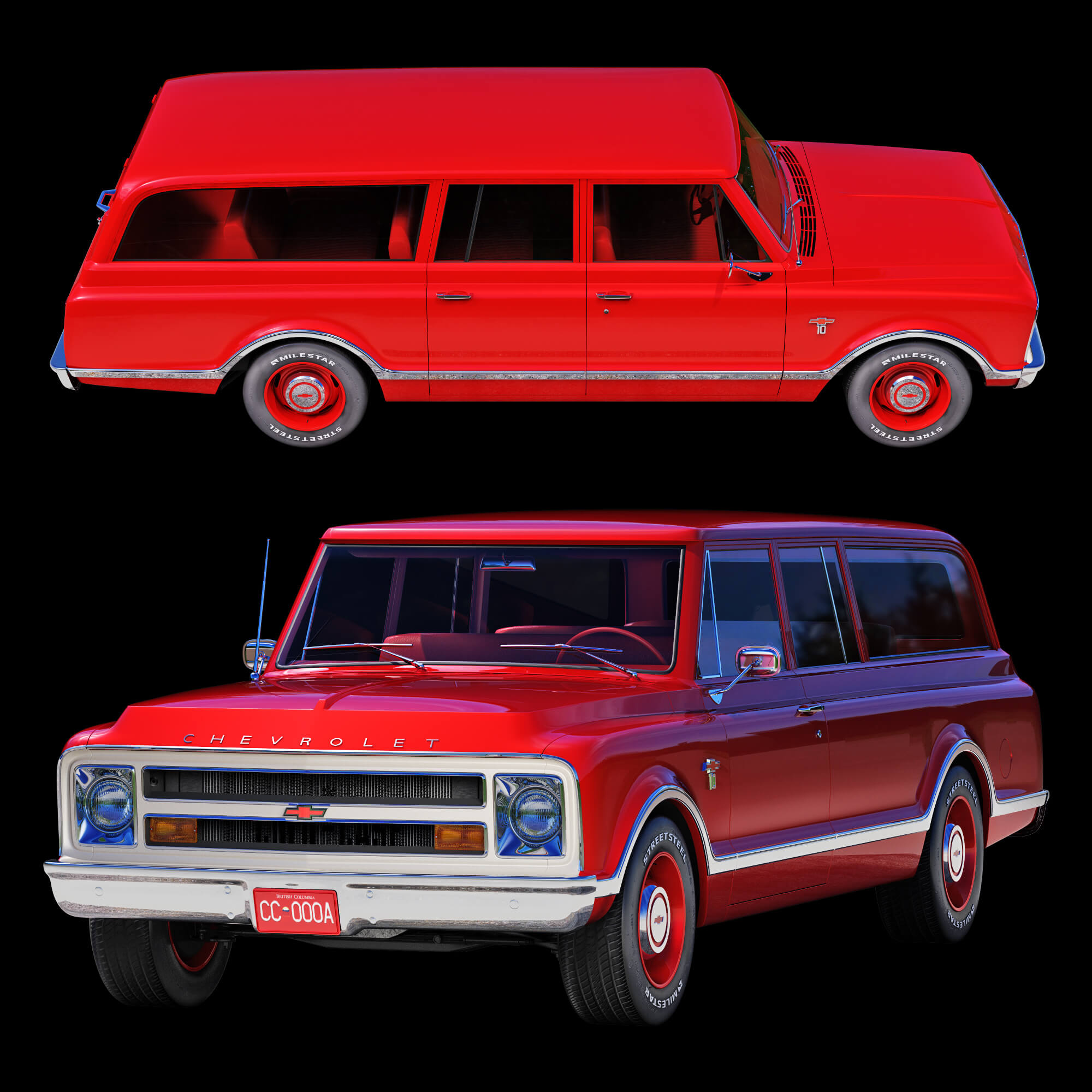 Chevrolet Suburban 1967 - 3D Model by sta_84