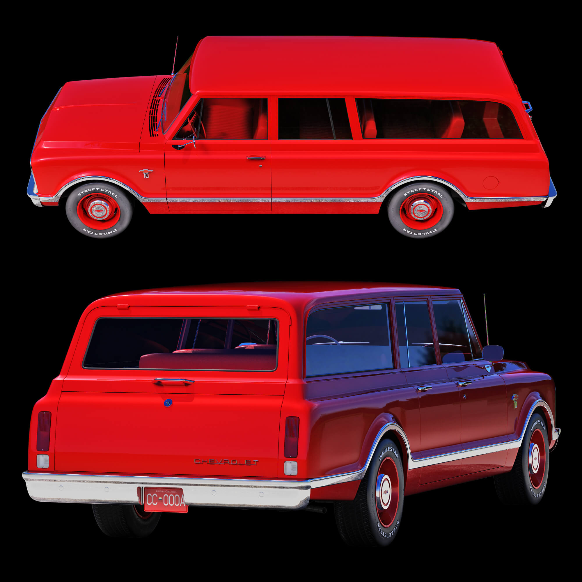 Chevrolet Suburban 1967 - 3D Model by sta_84