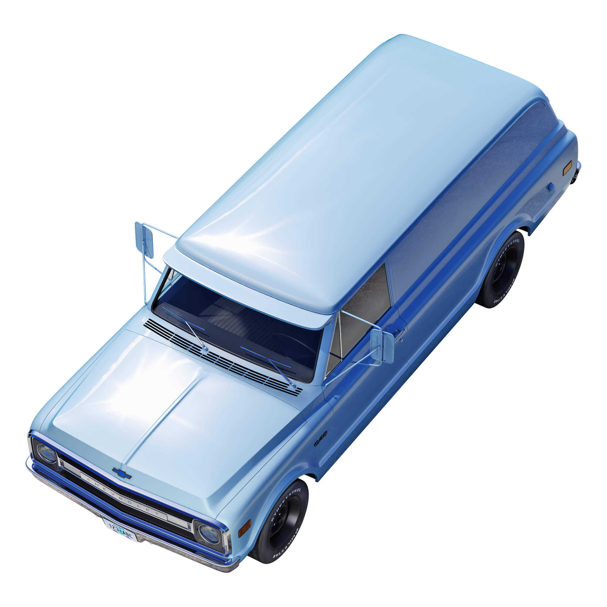 Chevrolet Suburban 1969 Panel Truck - 3D Model by sta_84