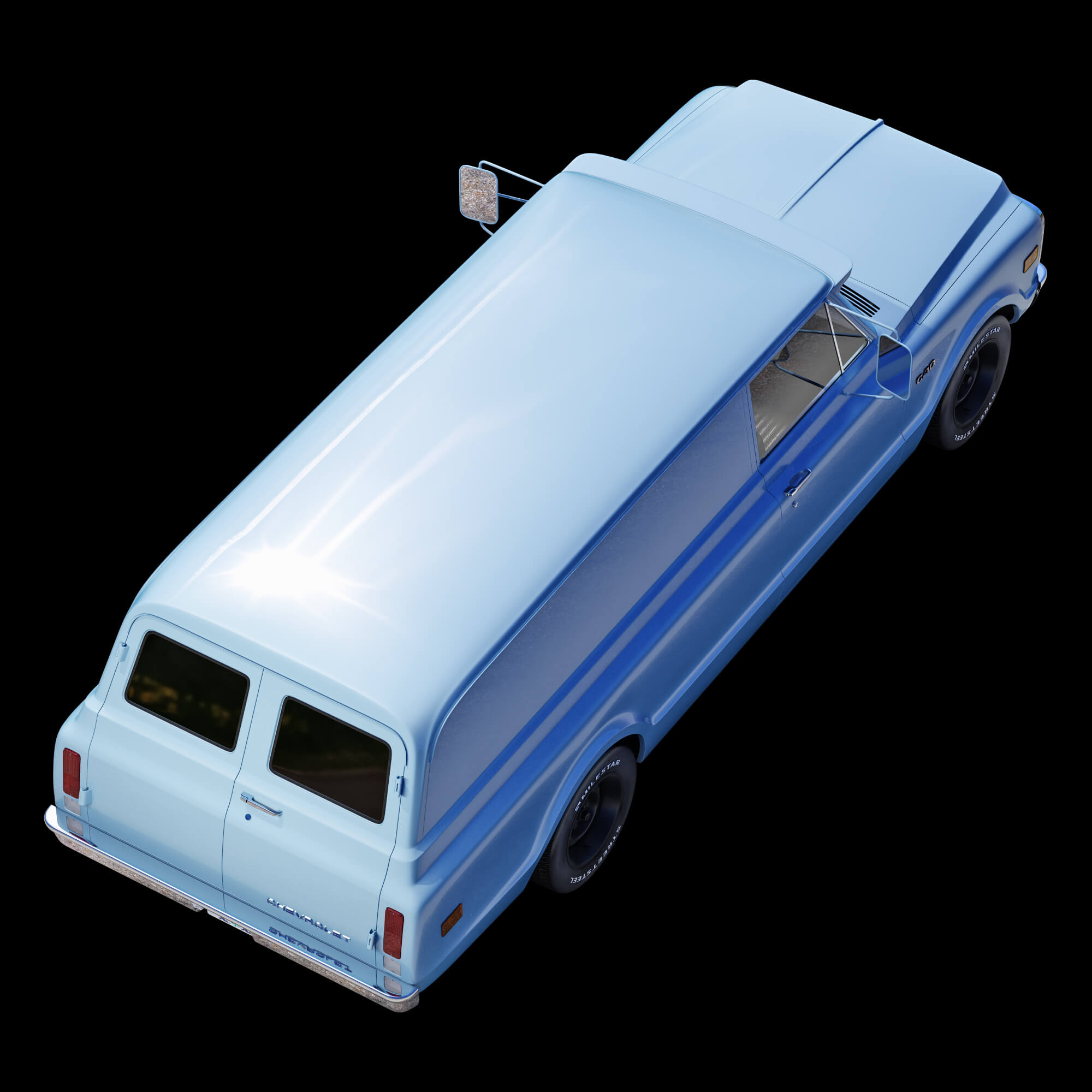 Chevrolet Suburban 1969 Panel Truck - 3D Model by sta_84