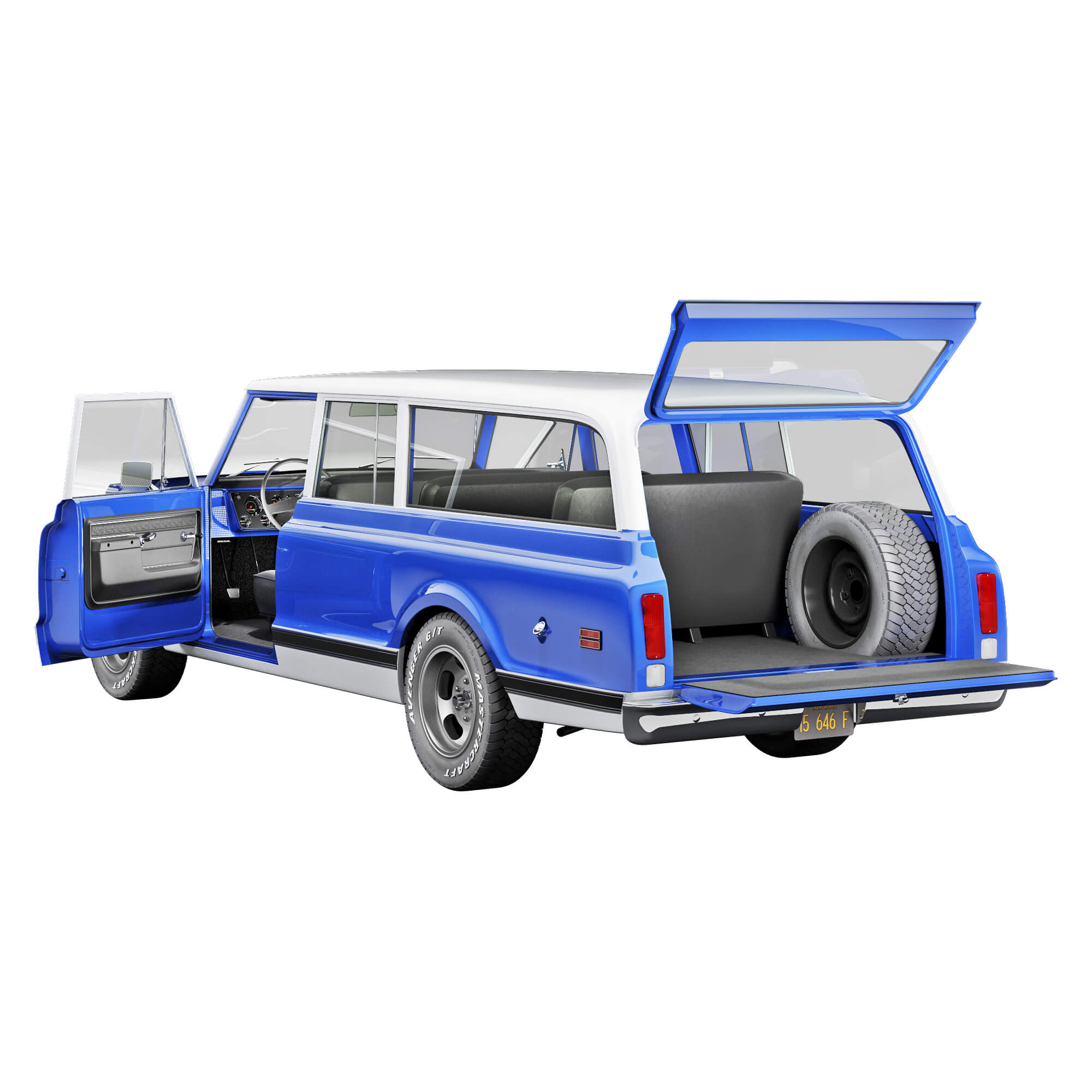 Chevrolet Suburban 1972 - 3D Model by sta_84