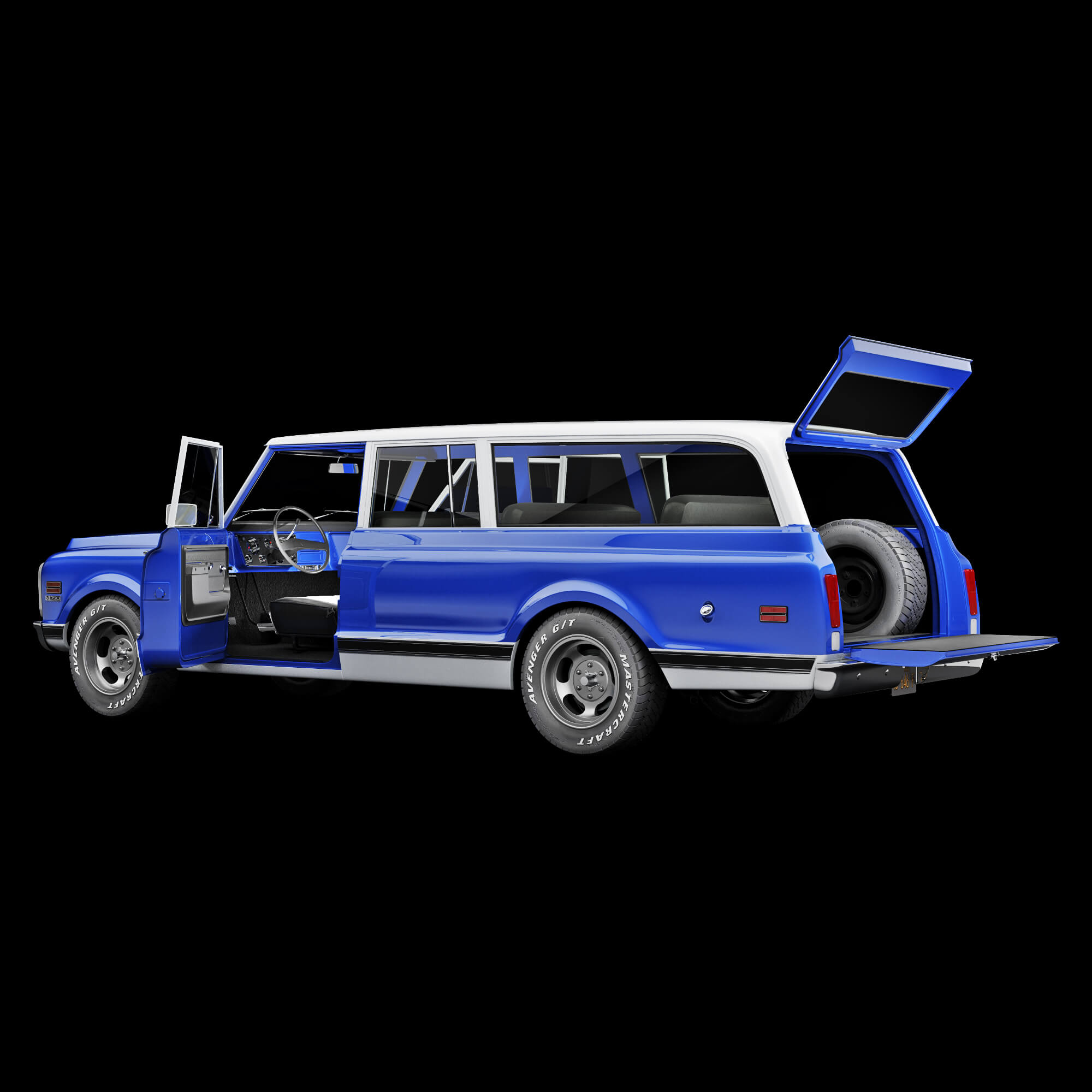 Chevrolet Suburban 1972 - 3D Model by sta_84