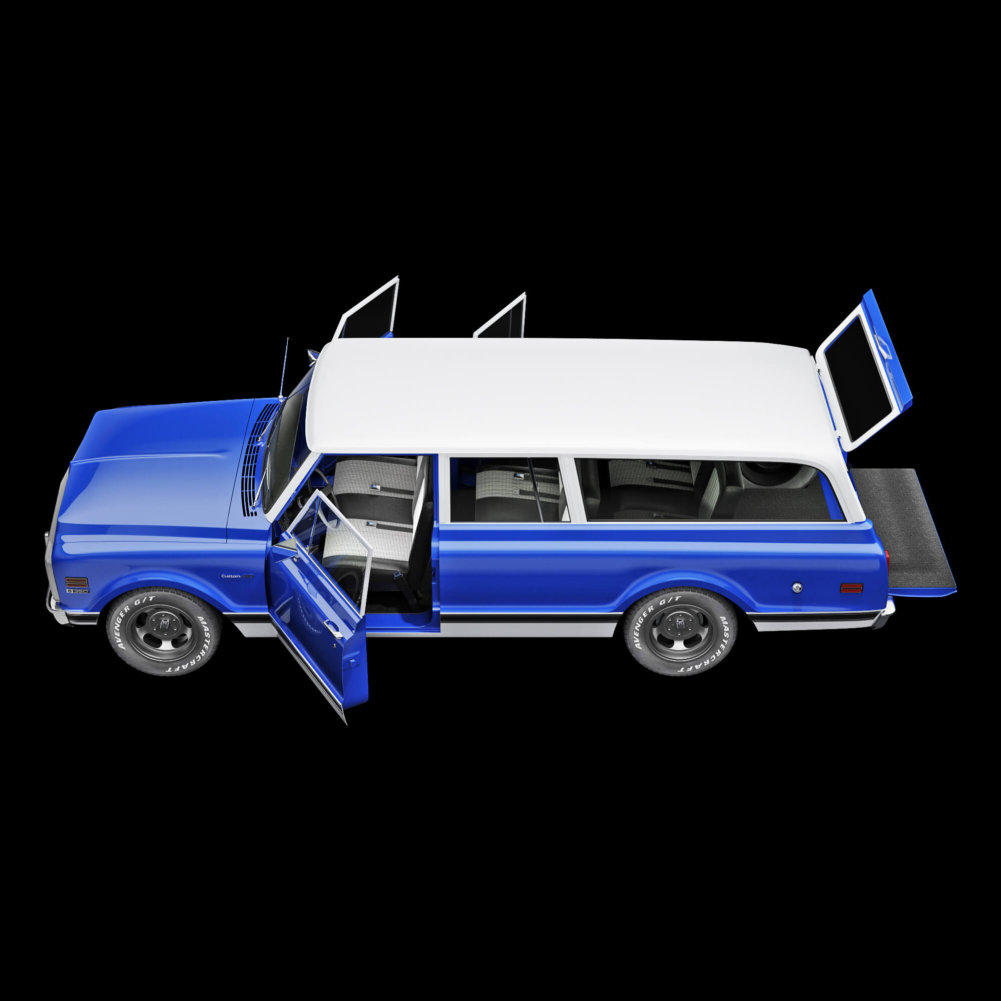 Chevrolet Suburban 1972 - 3D Model by sta_84