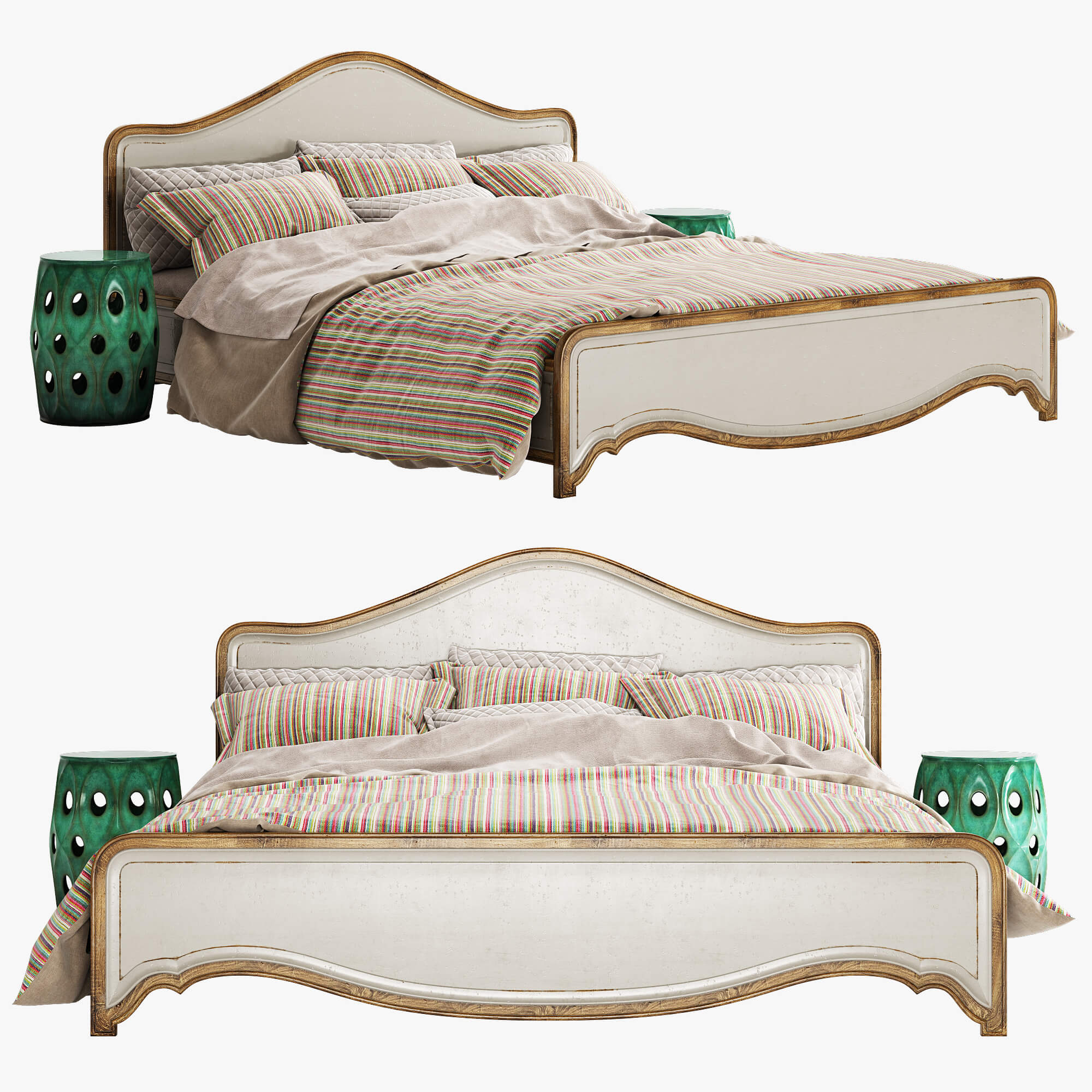 Classic Bed 001 - 3D Model by sta_84