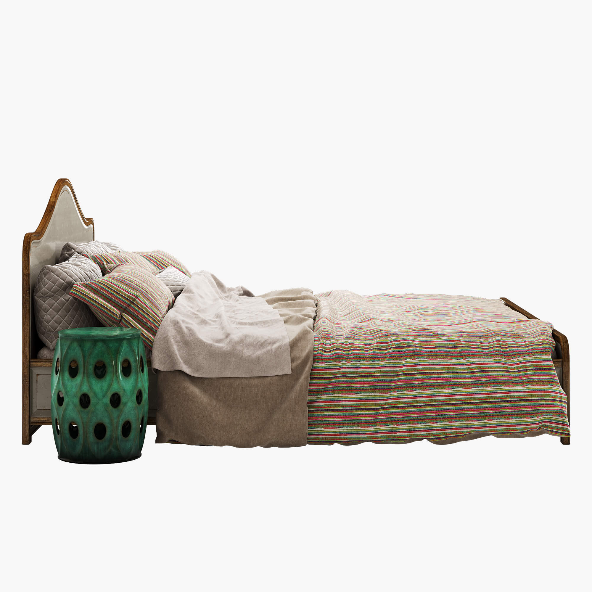 Classic Bed 001 - 3D Model by sta_84