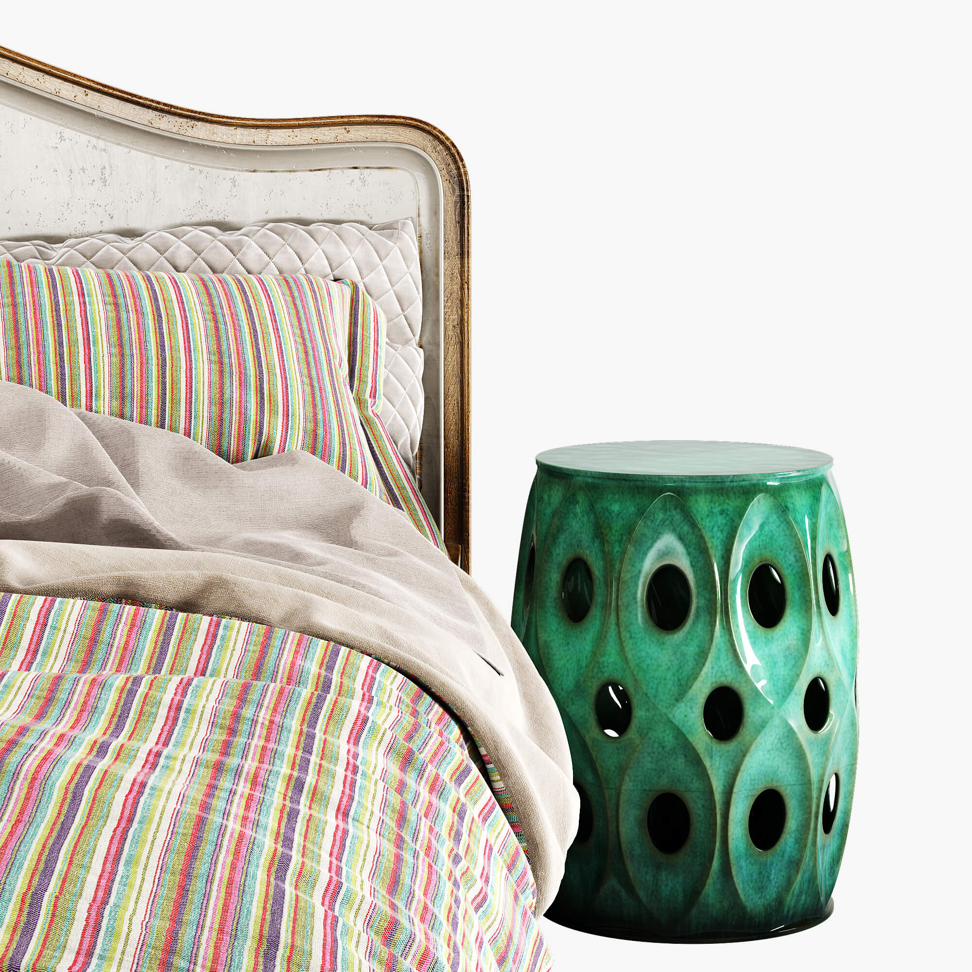 Classic Bed 001 - 3D Model by sta_84