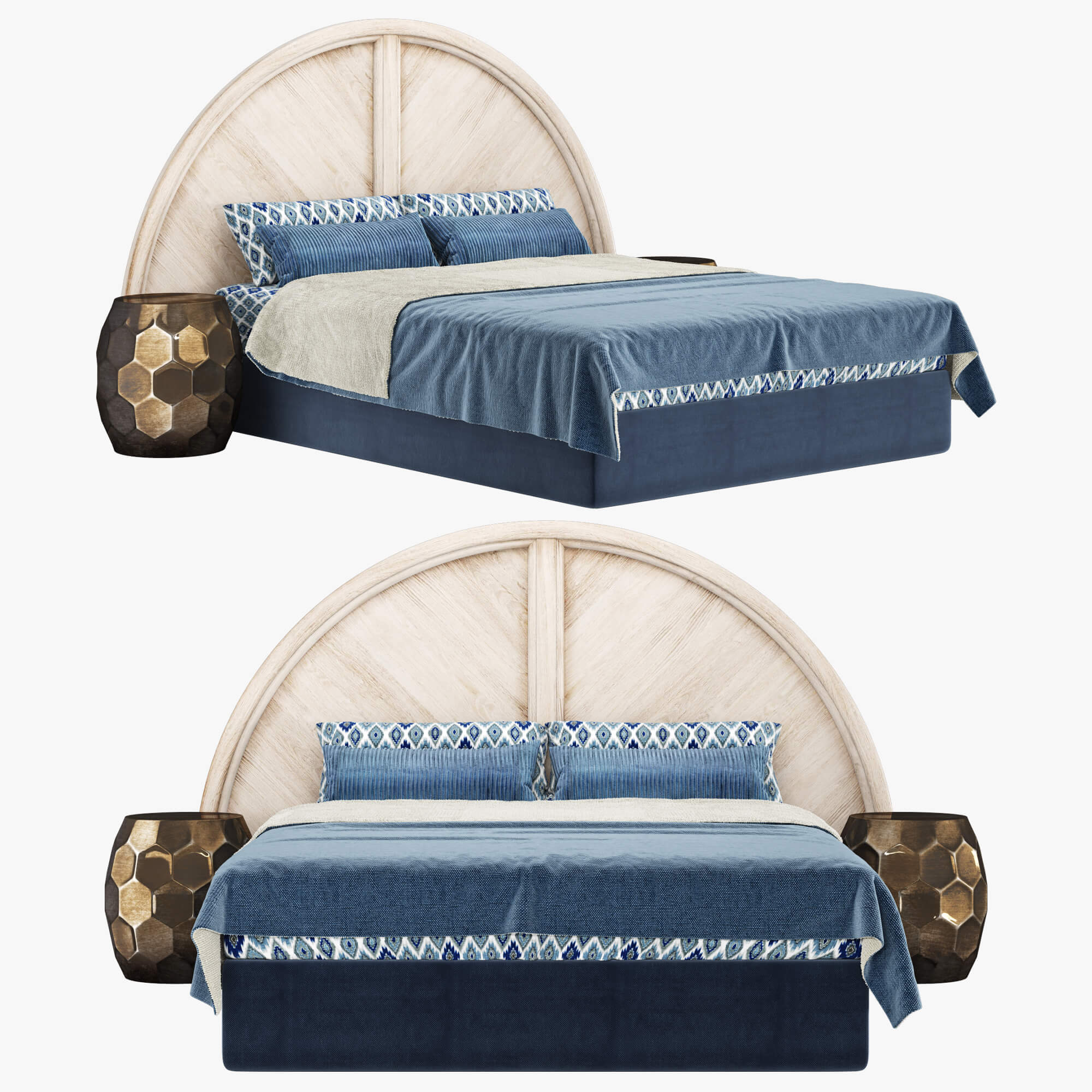 Classic Bed 002 - 3D Model by sta_84