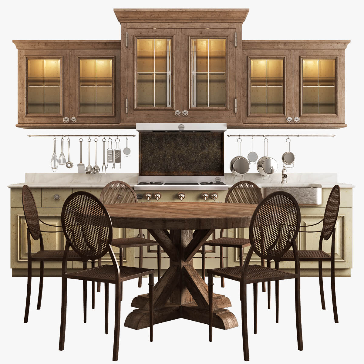 Classic Kitchen 001 - 3D Model by sta_84
