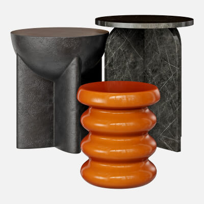 Cult Furniture Coffee Table Set 1 - 3D Model by sta_84