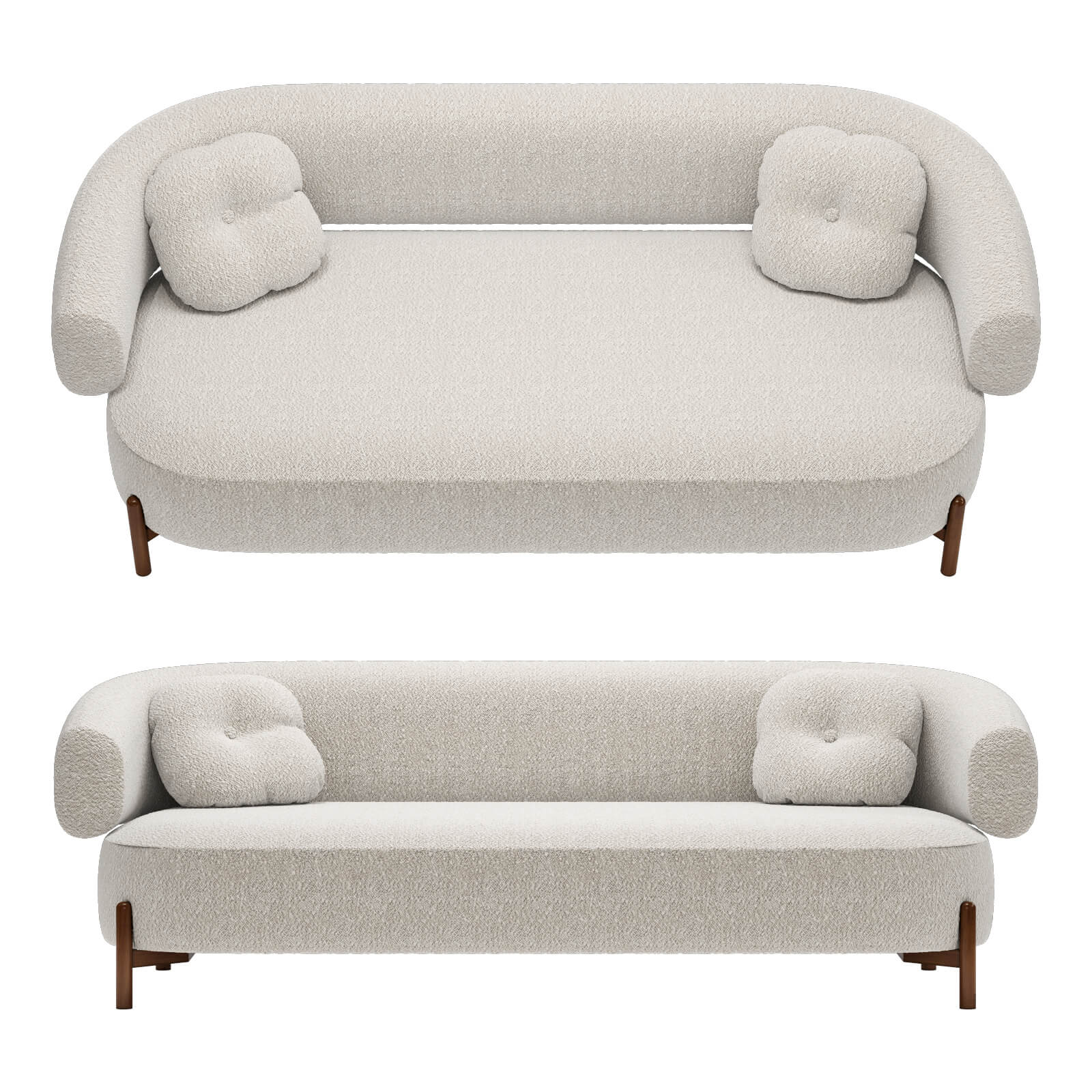 Cult Furniture Hallfield 3 Seater Sofa - 3D Model by sta_84
