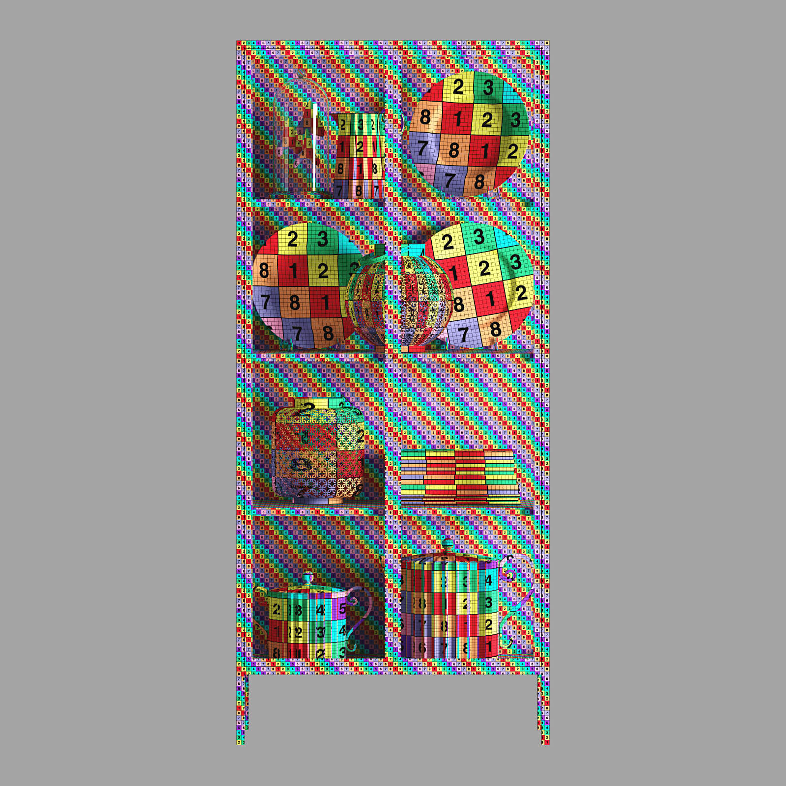 Cult Furniture Newcastle Large Display Cabinet - 3D Model by sta_84