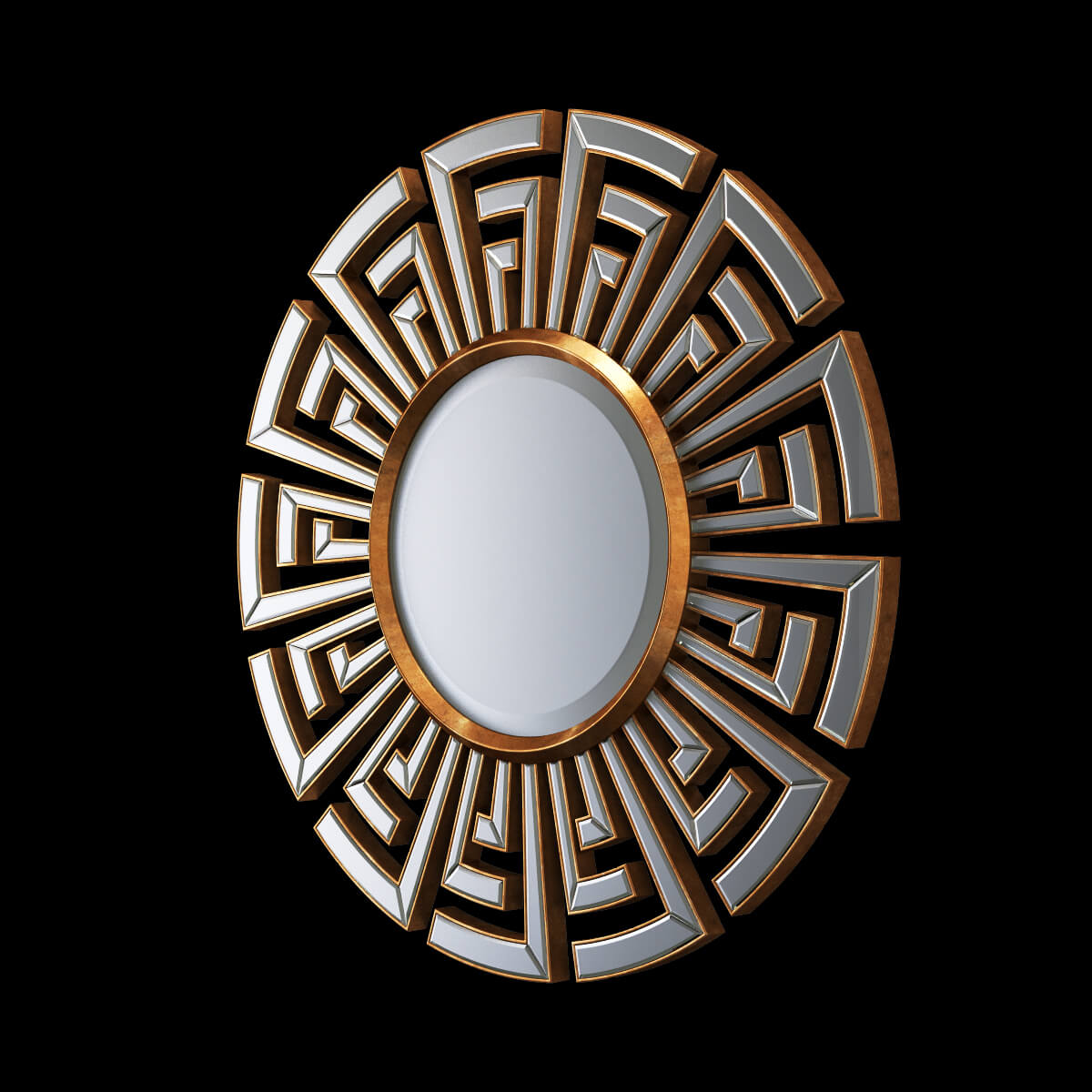 Cyan Design Cleopatra Clear and Gold Mirror - 3D Model by sta_84