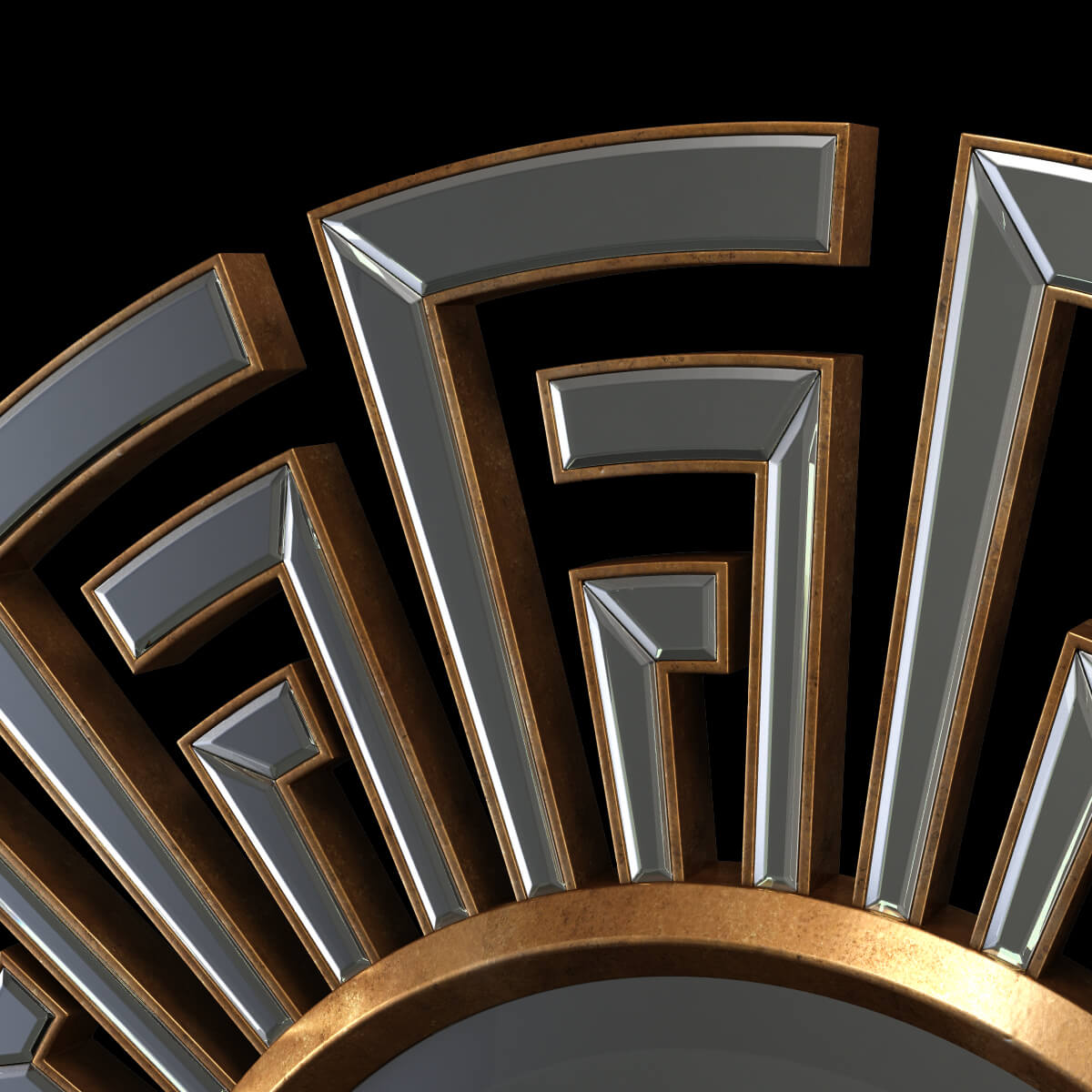 Cyan Design Cleopatra Clear and Gold Mirror - 3D Model by sta_84