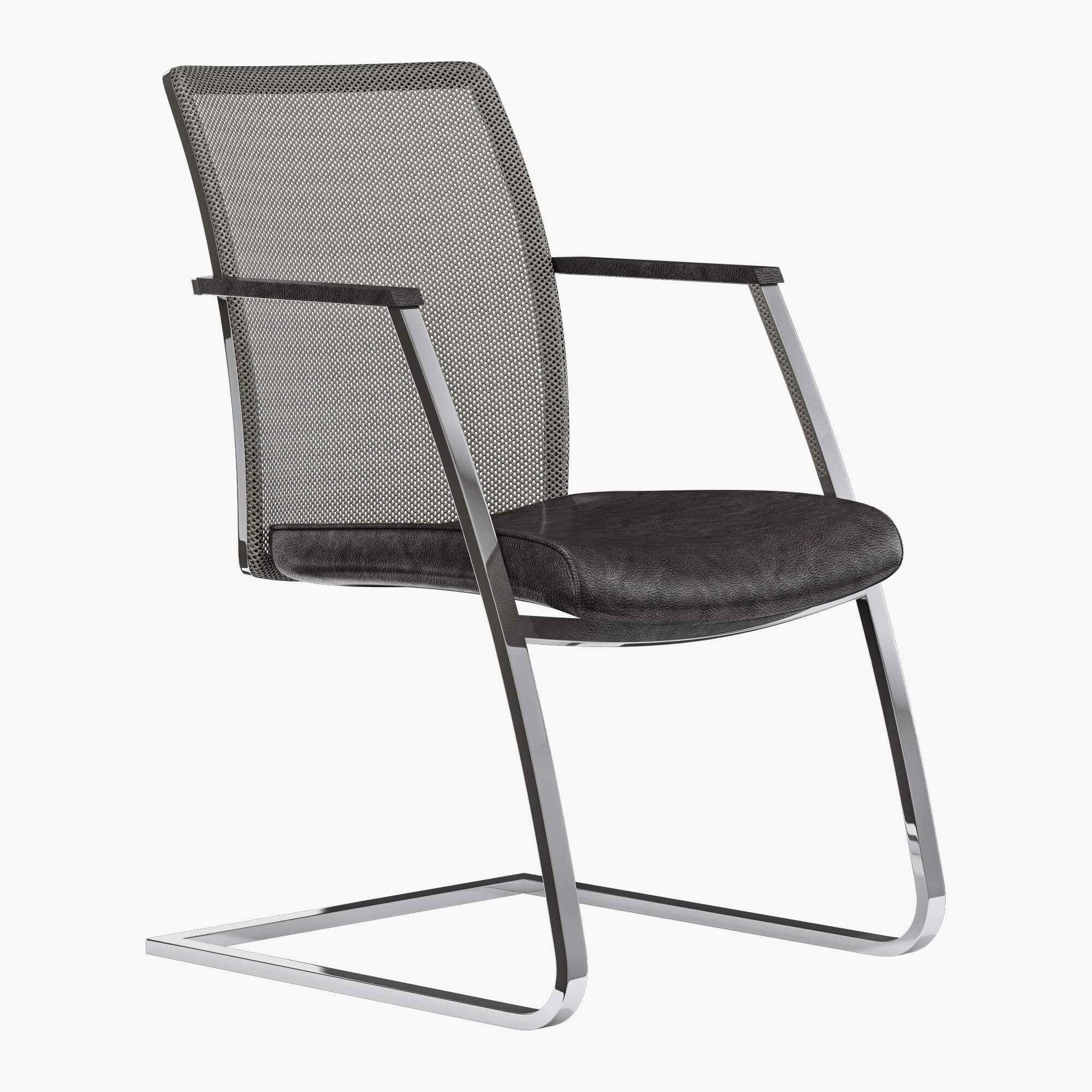 Dauphin High Way Mesh Visitor Office Chair - 3D Model by sta_84