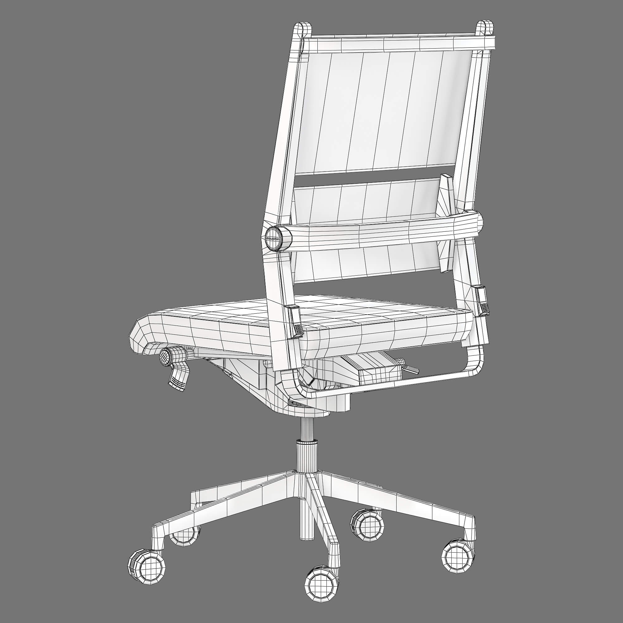 Dauphin Lordo Office Chair - 3D Model by sta_84