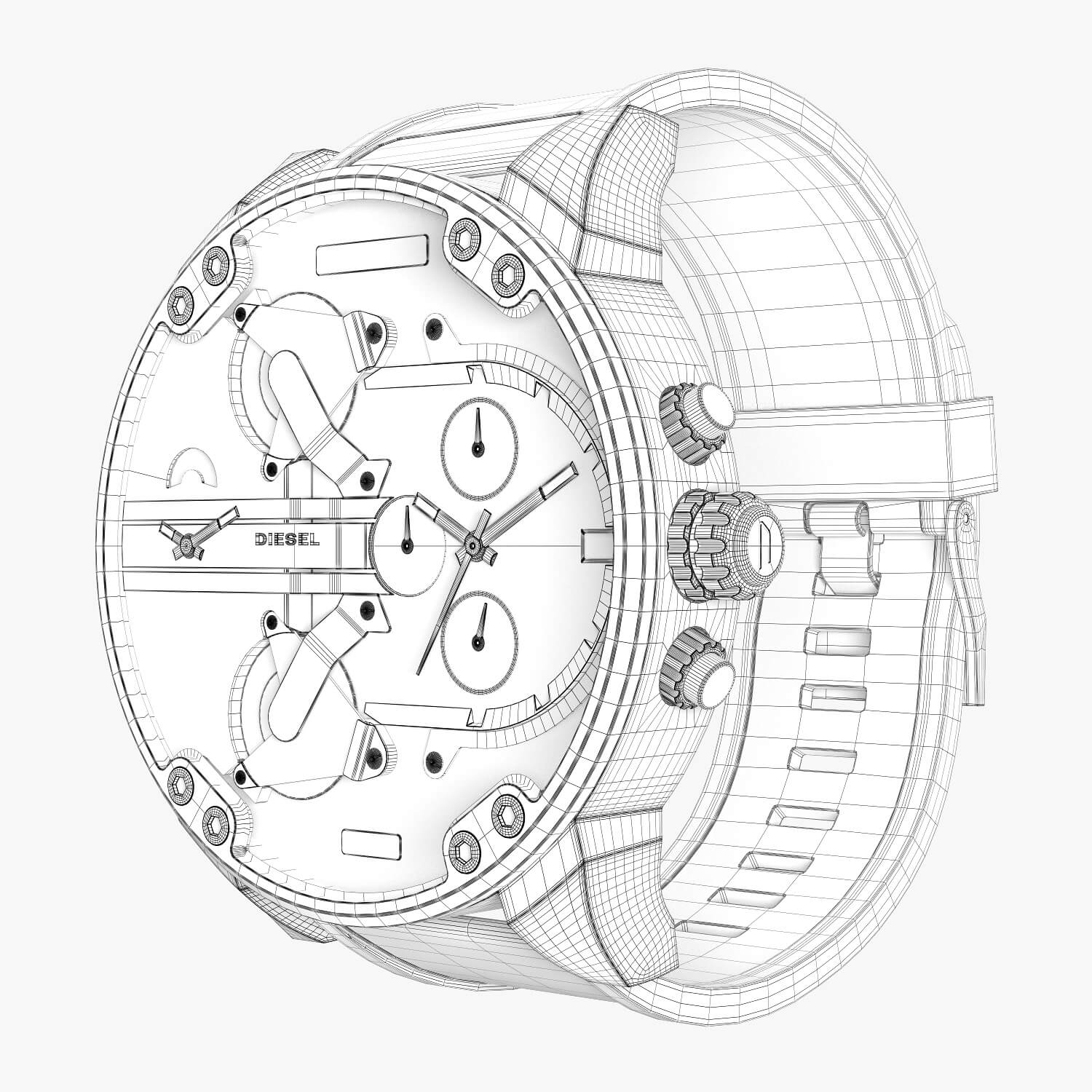 Diesel MR. Daddy Dz 7422 - 3D Model by sta_84