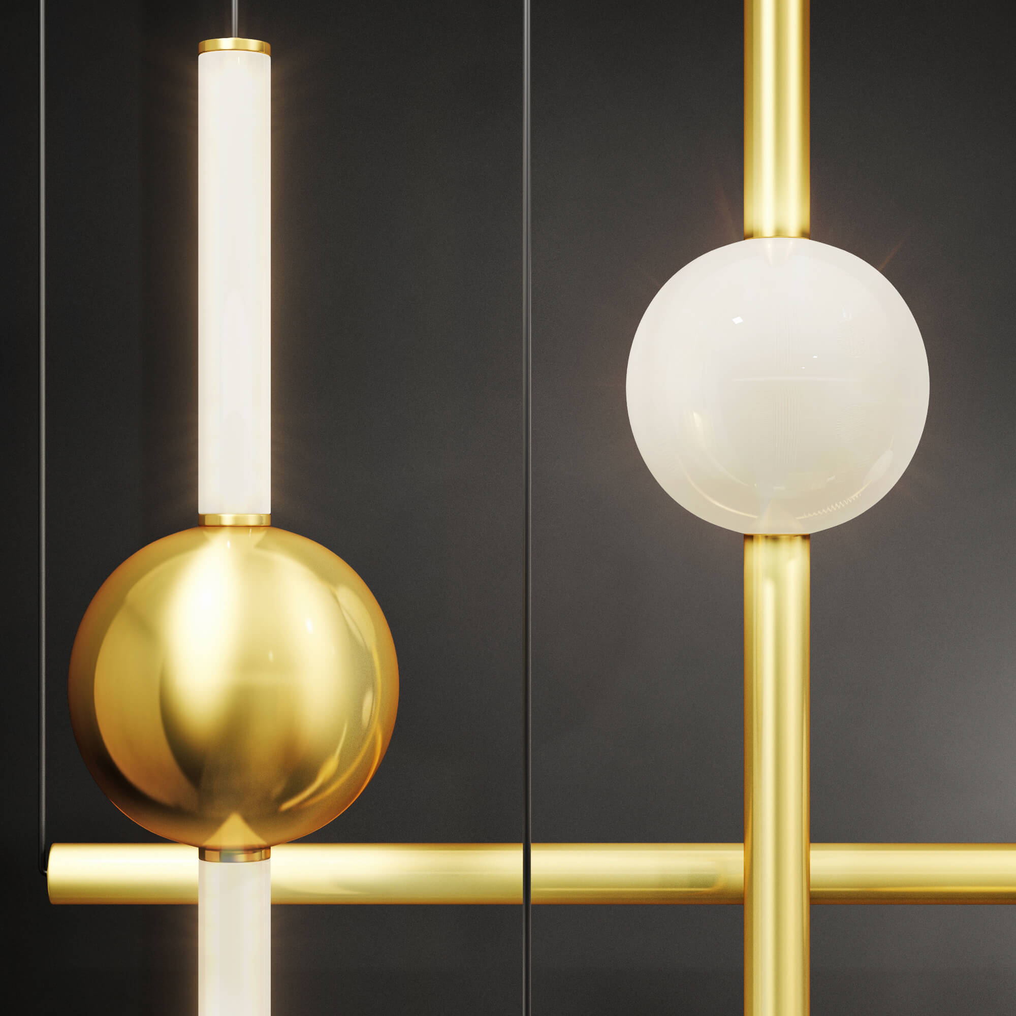Domosvet Design Luminous Tube Ball - 3D Model by sta_84