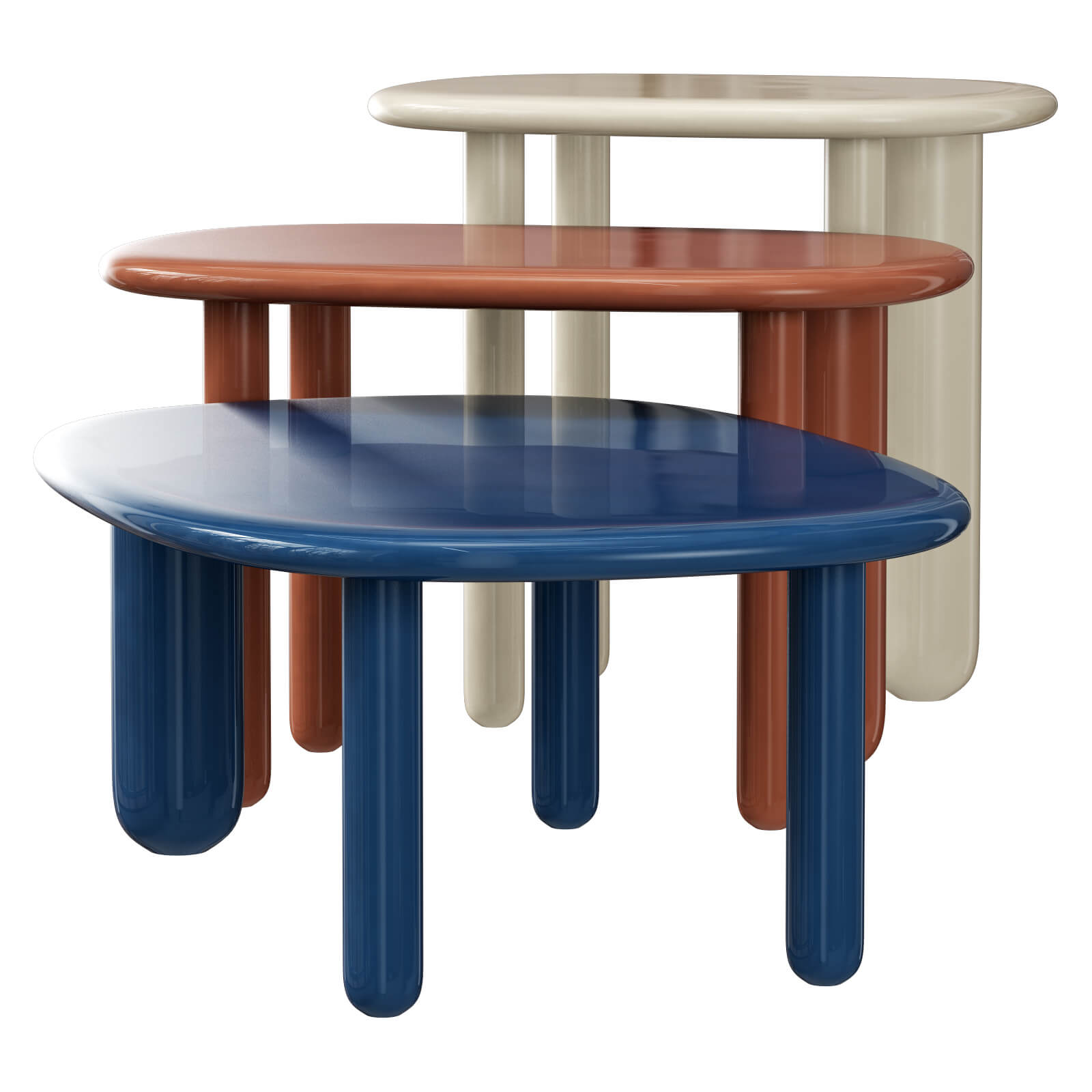 Driade Tottori Coffee Tables - 3D Model by sta_84
