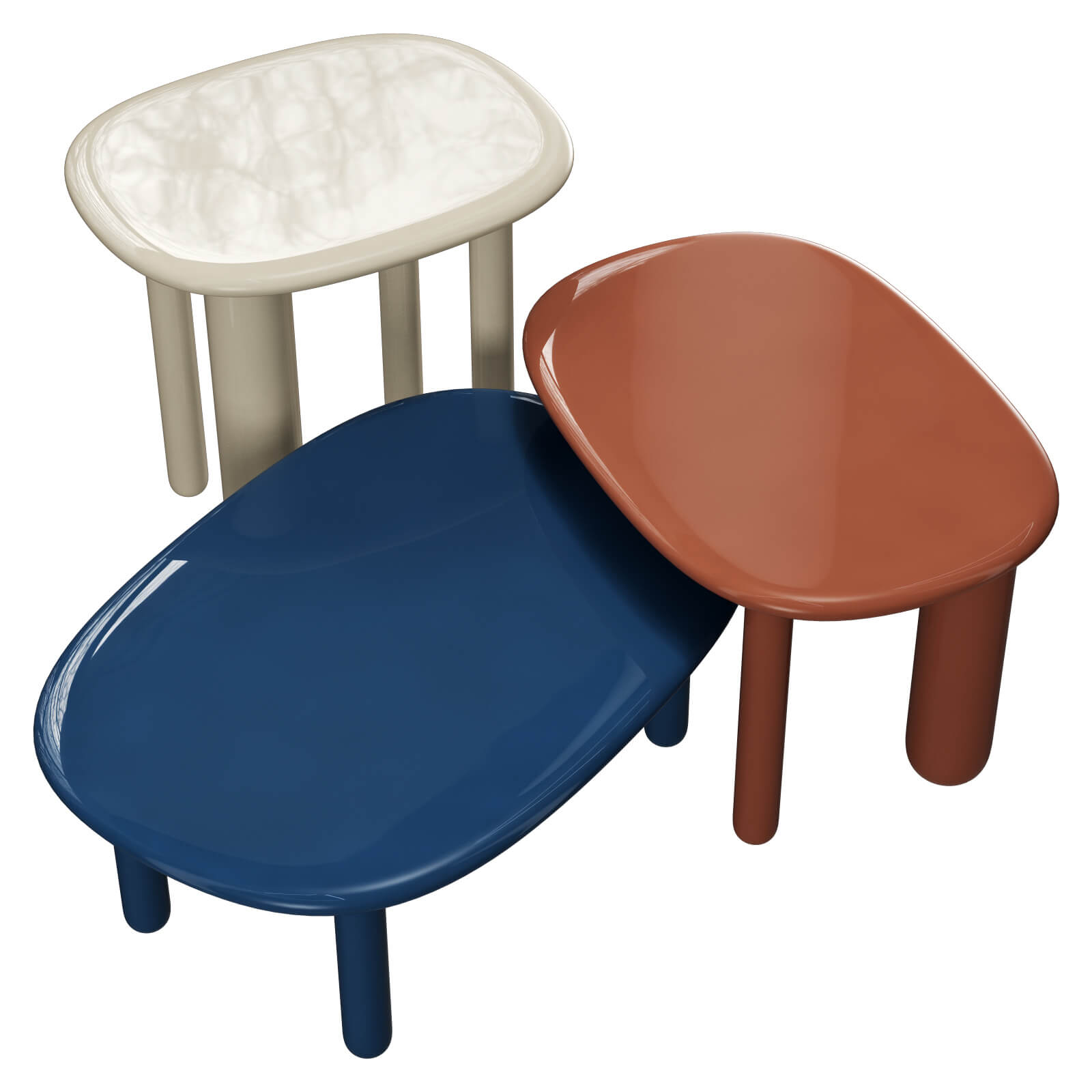 Driade Tottori Coffee Tables - 3D Model by sta_84