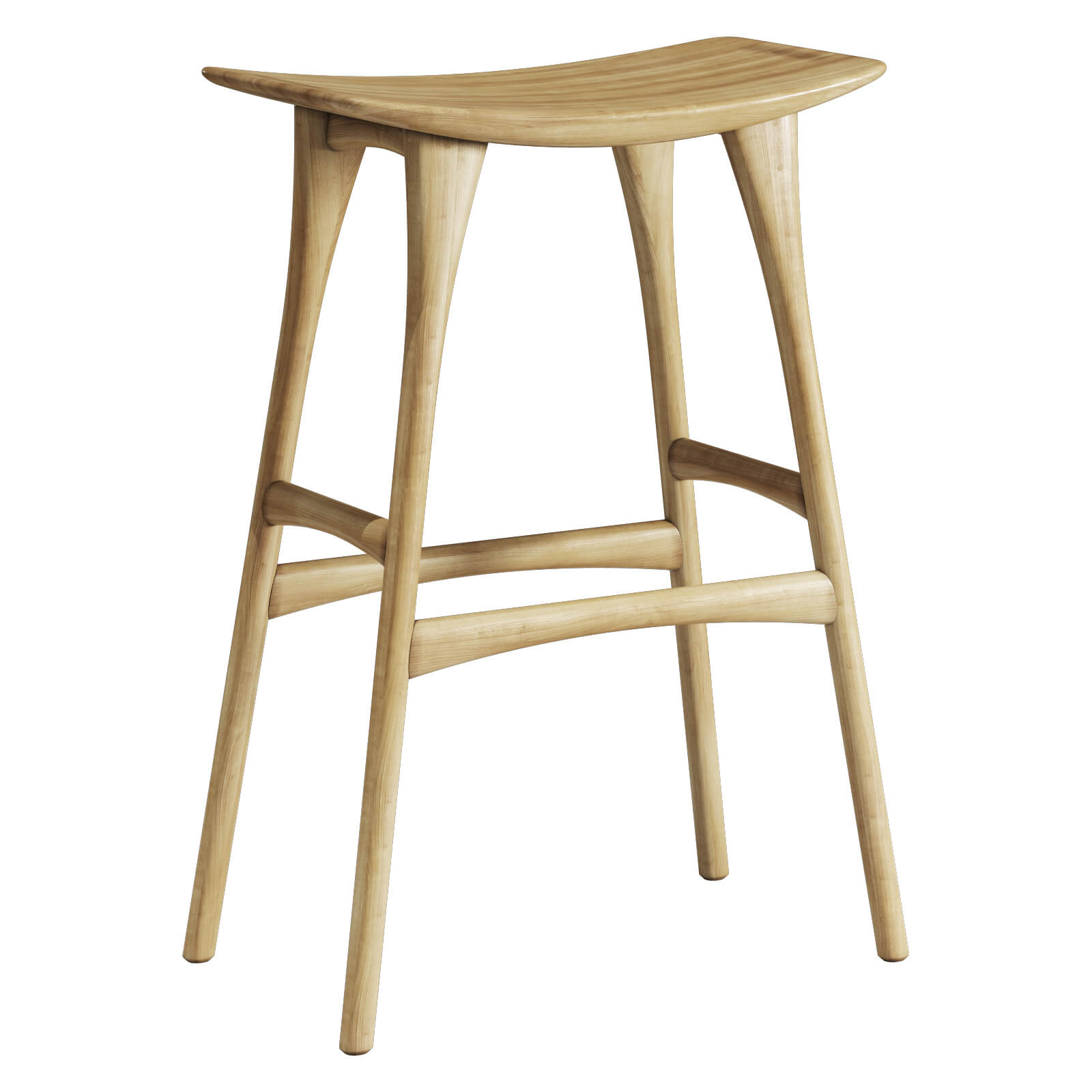 Ethnicraft Osso Bar Stool - 3D Model by sta_84