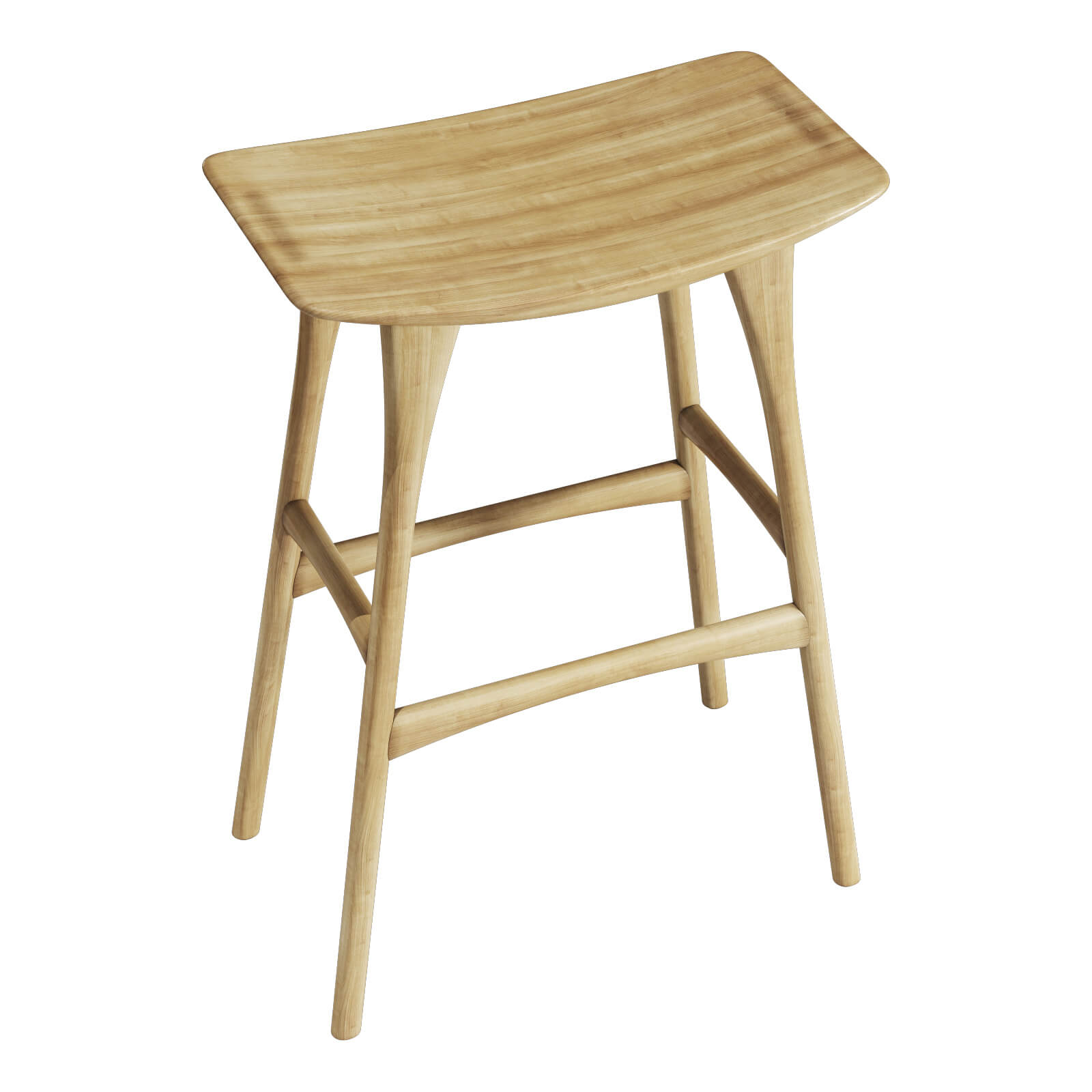 Ethnicraft Osso Bar Stool - 3D Model by sta_84