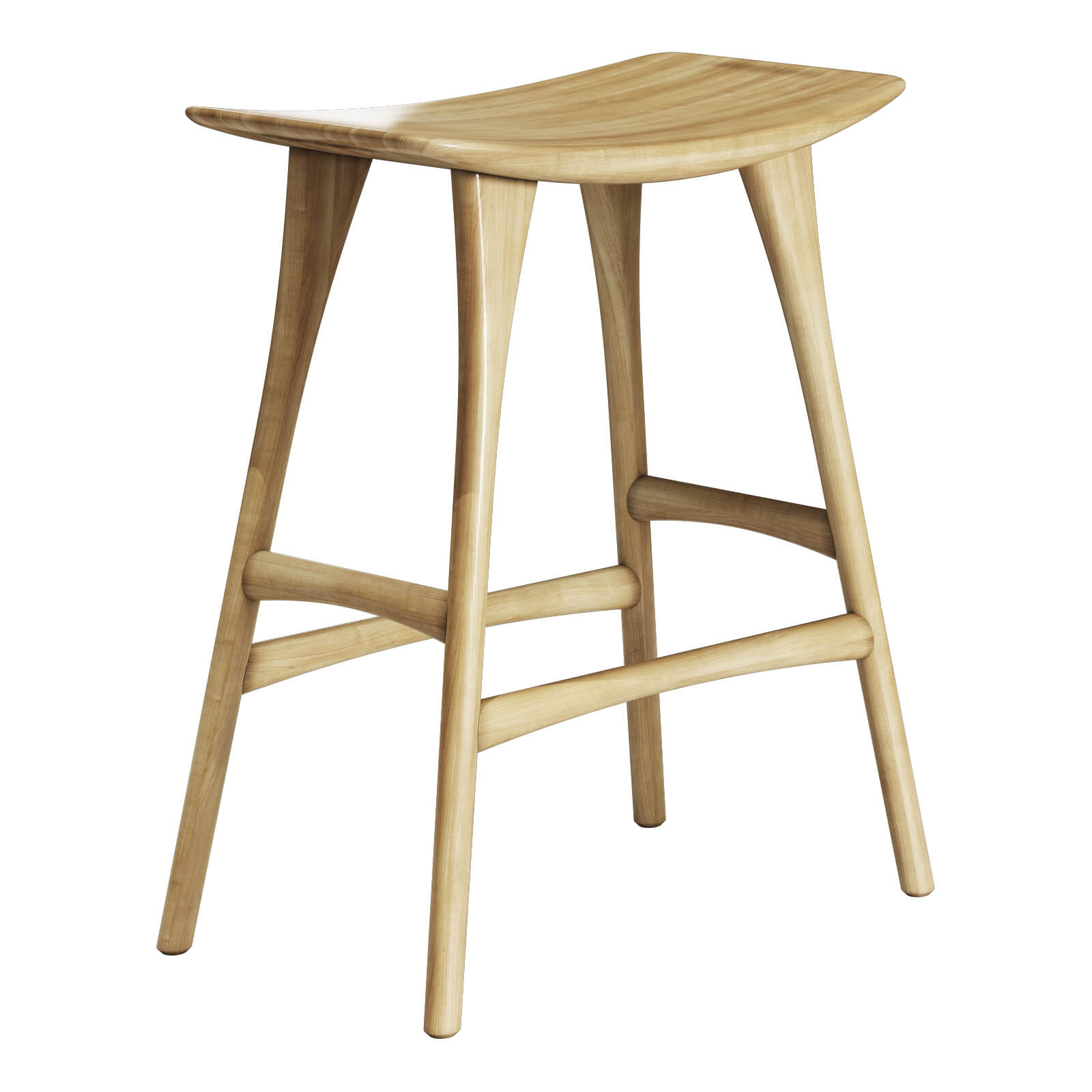 Ethnicraft Osso Counter Stool - 3D Model by sta_84