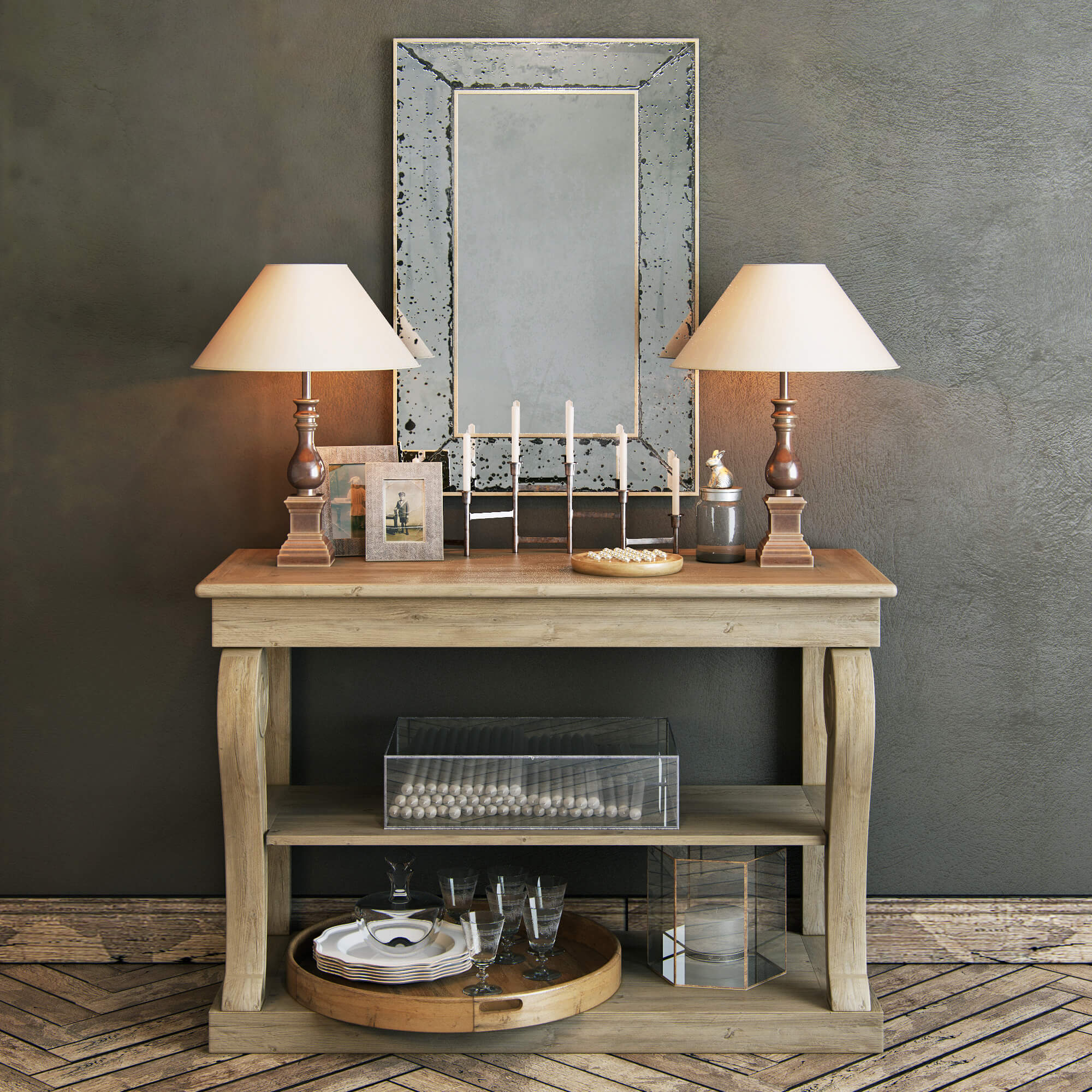 Flamant Decorative Set 003 - 3D Model by sta_84