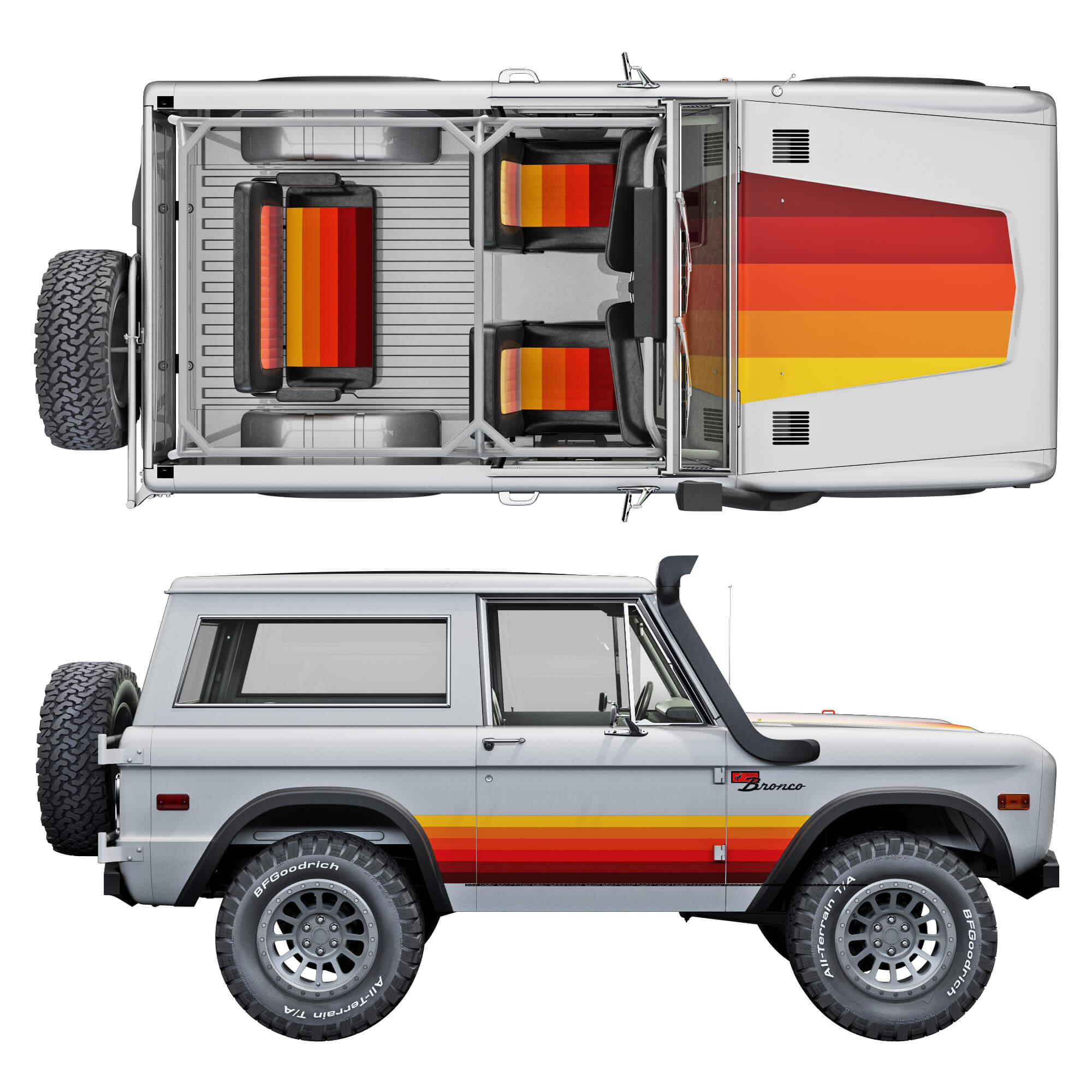 Ford Bronco 1975 Custom - 3D Model by sta_84