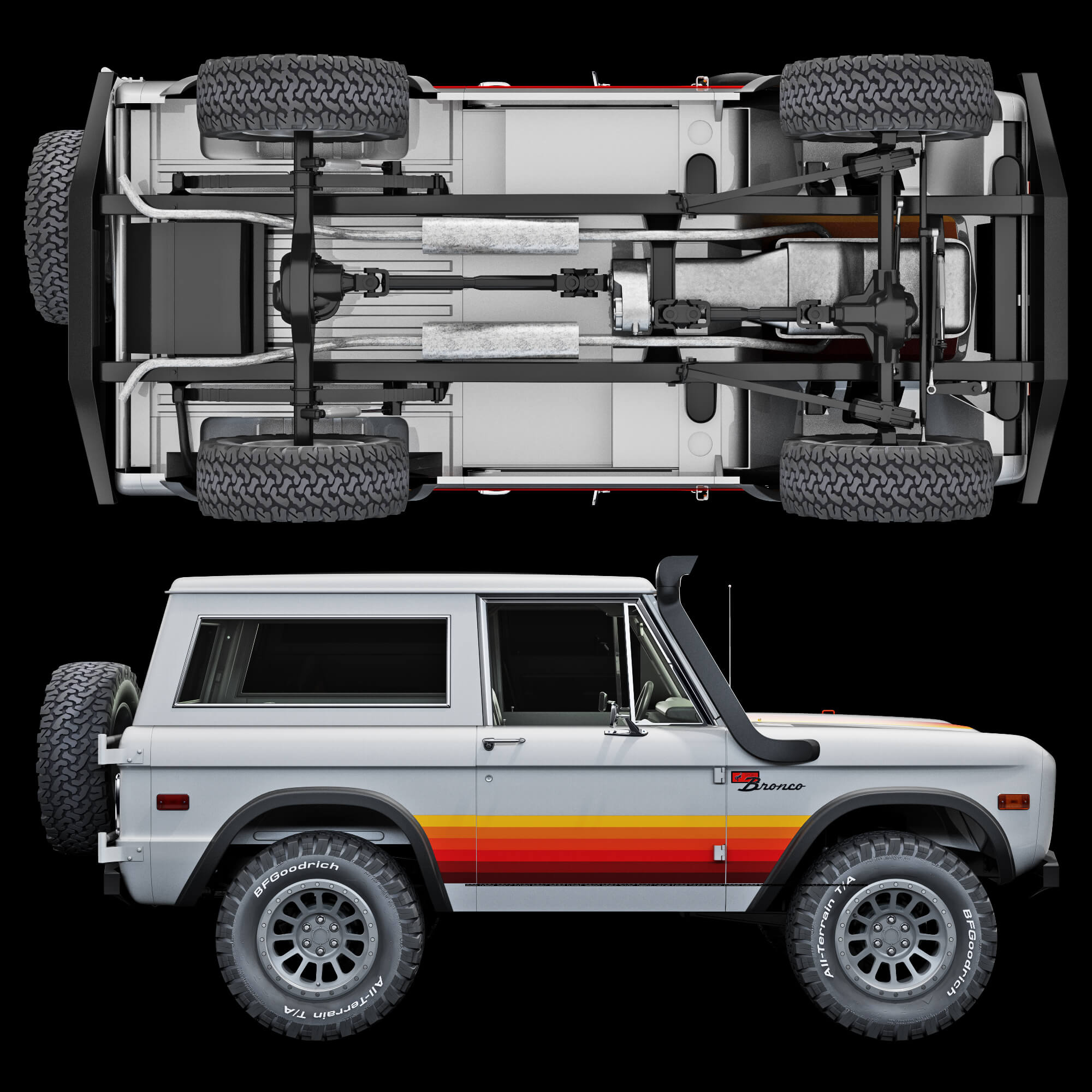 Ford Bronco 1975 Custom - 3D Model by sta_84