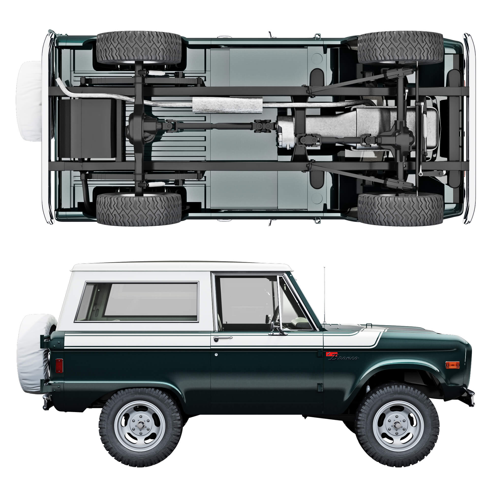 Ford Bronco 1977 - 3D Model by sta_84