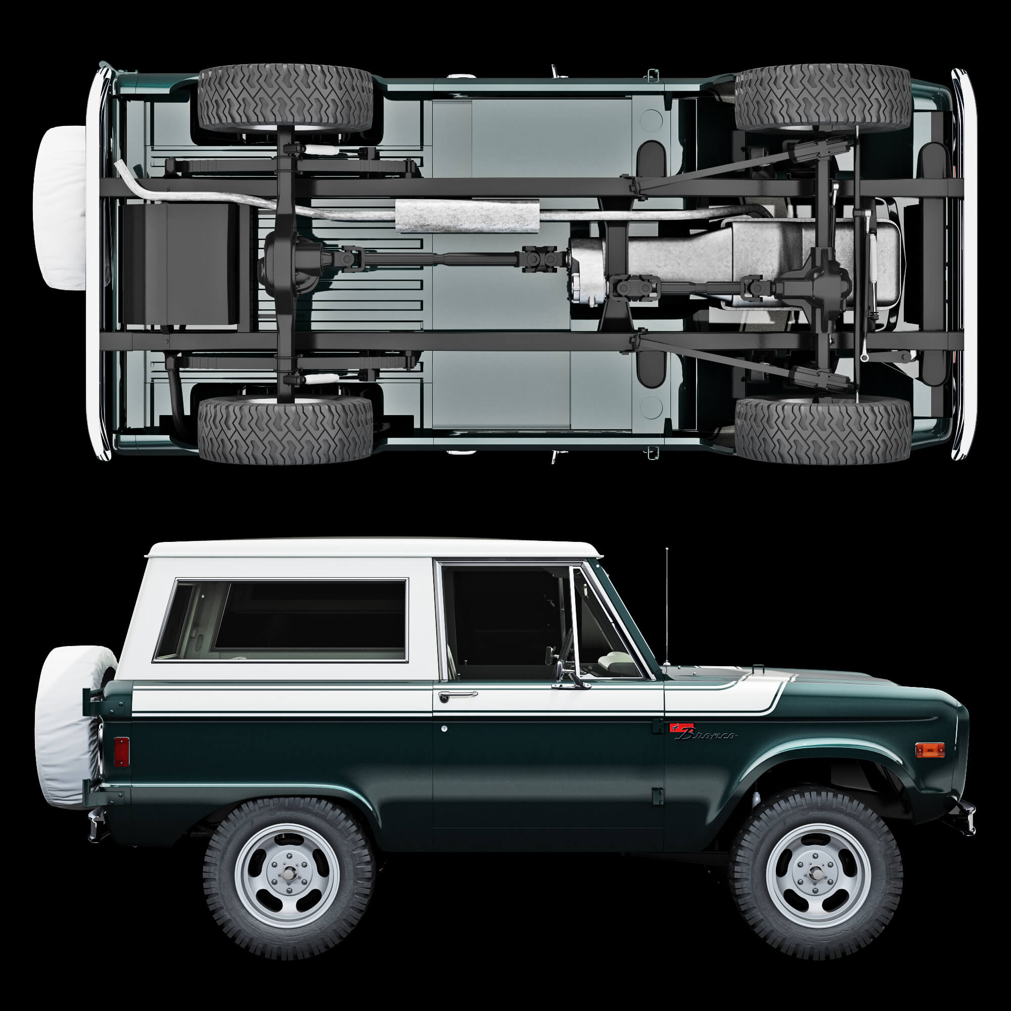 Ford Bronco 1977 - 3D Model by sta_84
