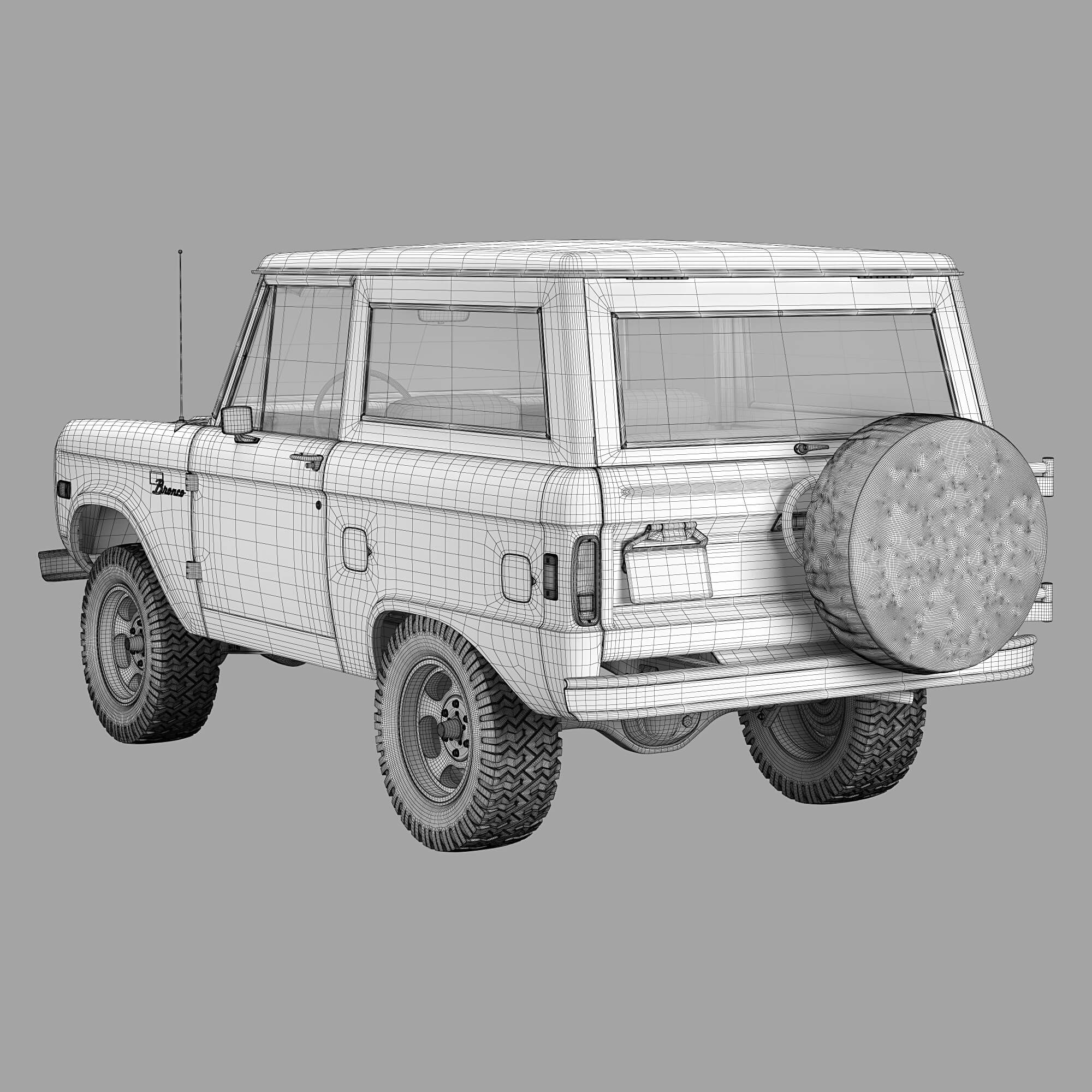 Ford Bronco 1977 - 3D Model by sta_84
