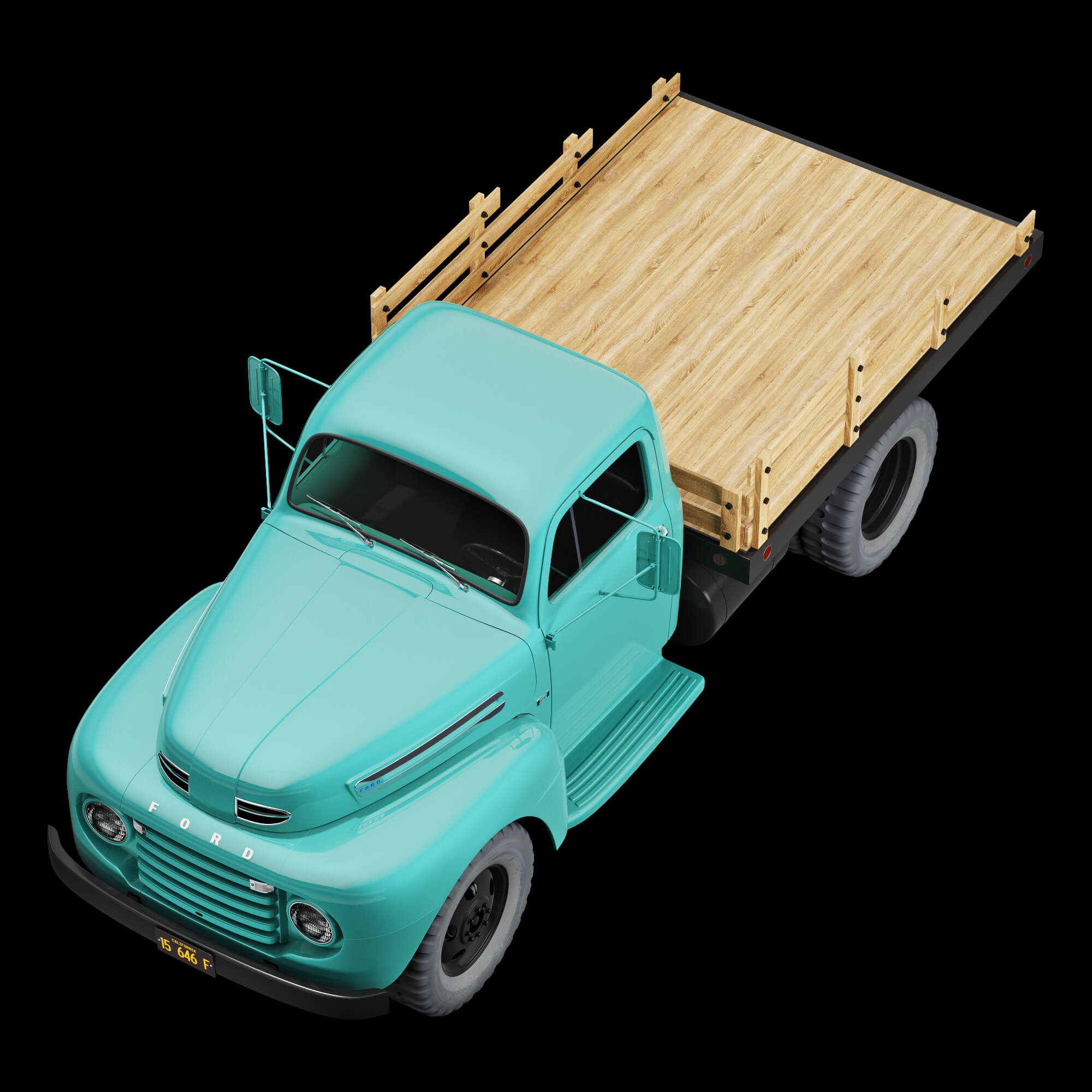 Ford F6 Truck 1948 - 3D Model by sta_84