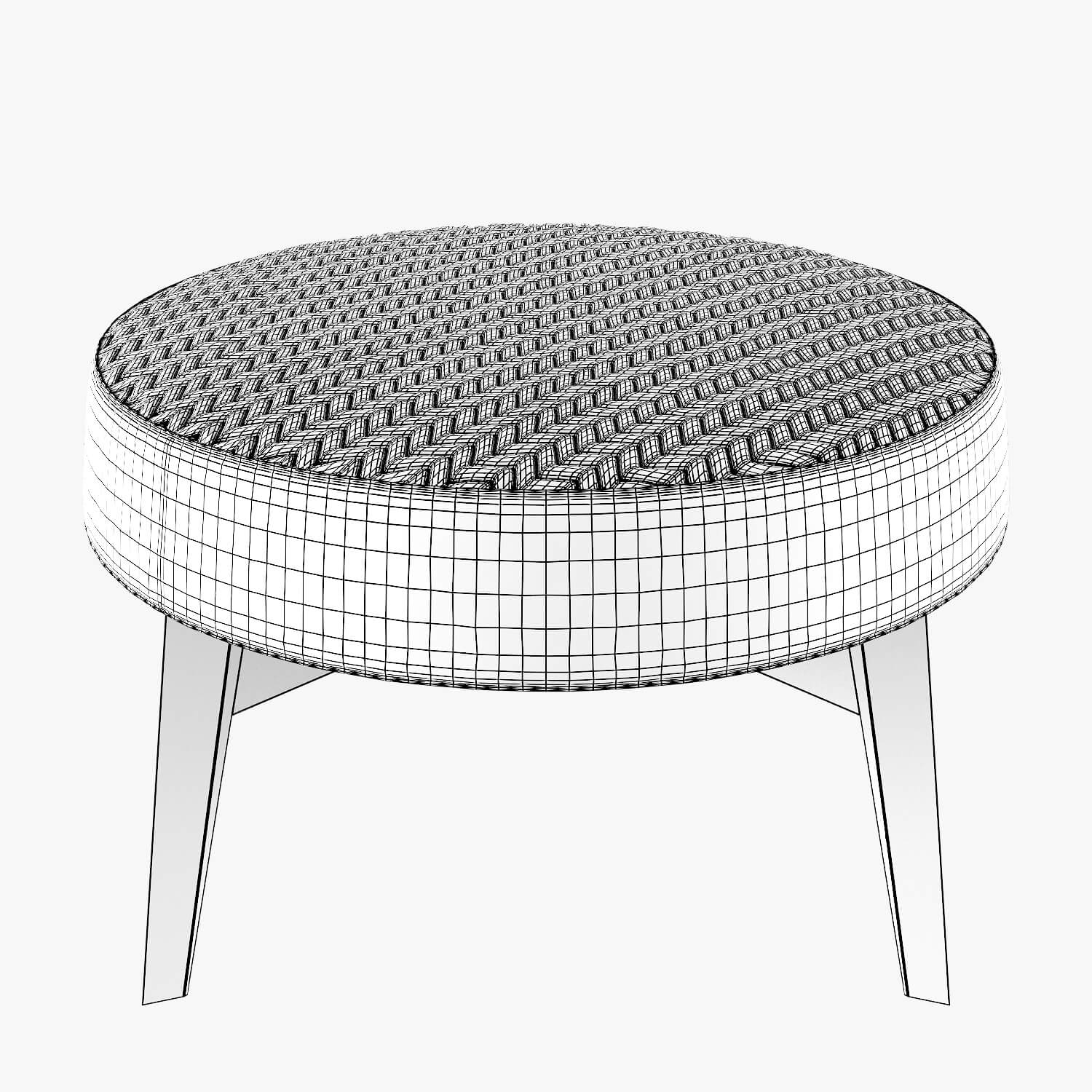 Frigerio Salotti Cross Ottoman - 3D Model by sta_84