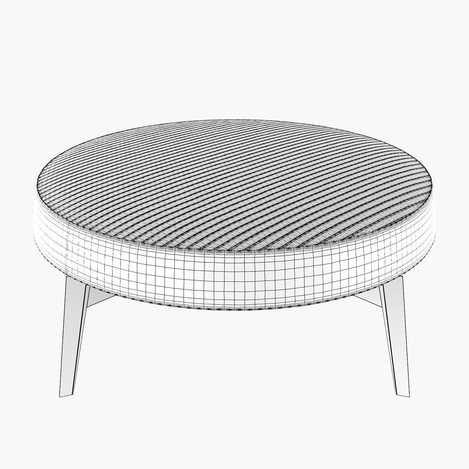 Frigerio Salotti Cross Ottoman - 3D Model by sta_84