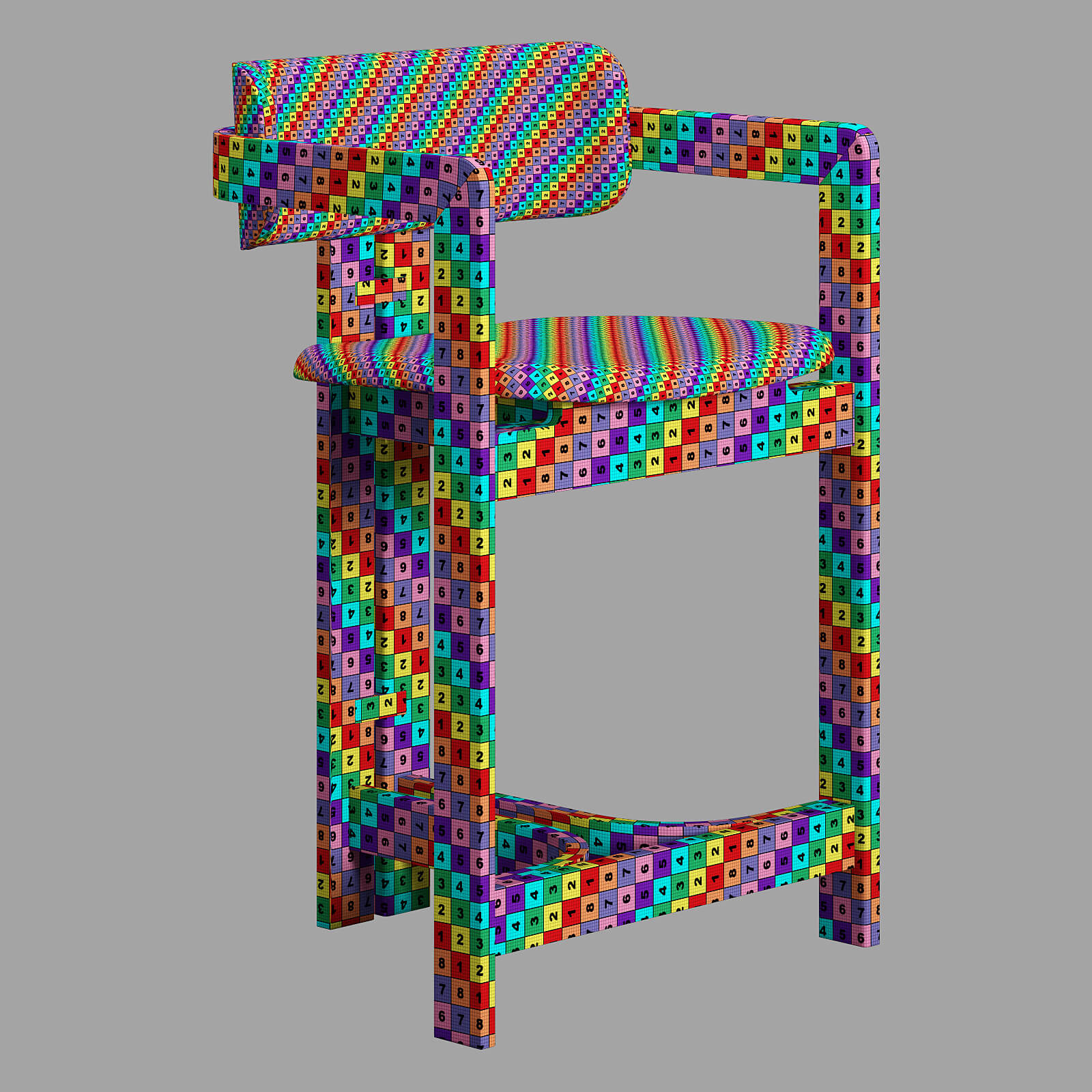 Gallotti and Radice 0419 Stool Low - 3D Model by sta_84