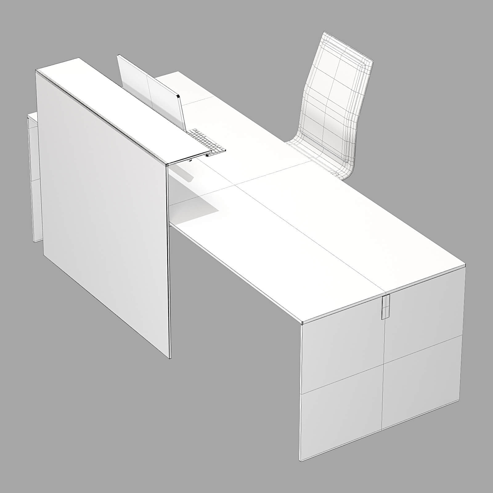 Gallotti and Radice Air Desk Modesty - 3D Model by sta_84