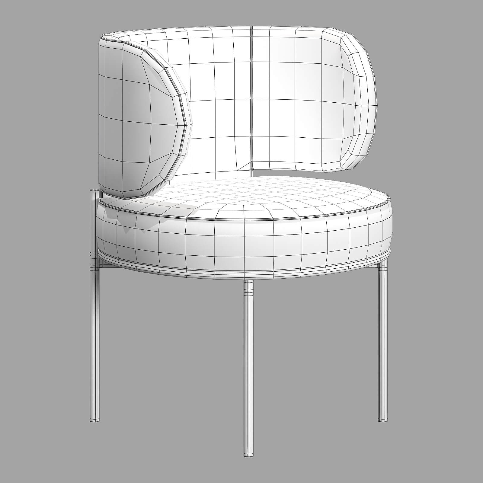 Gallotti and Radice Akiko Chair - 3D Model by sta_84