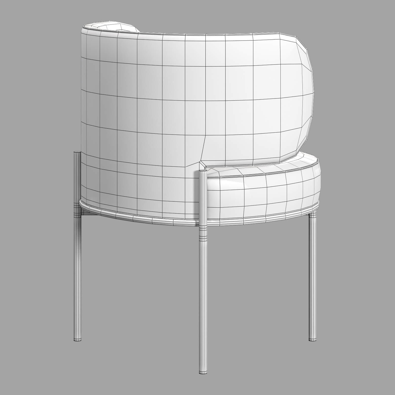 Gallotti and Radice Akiko Chair - 3D Model by sta_84
