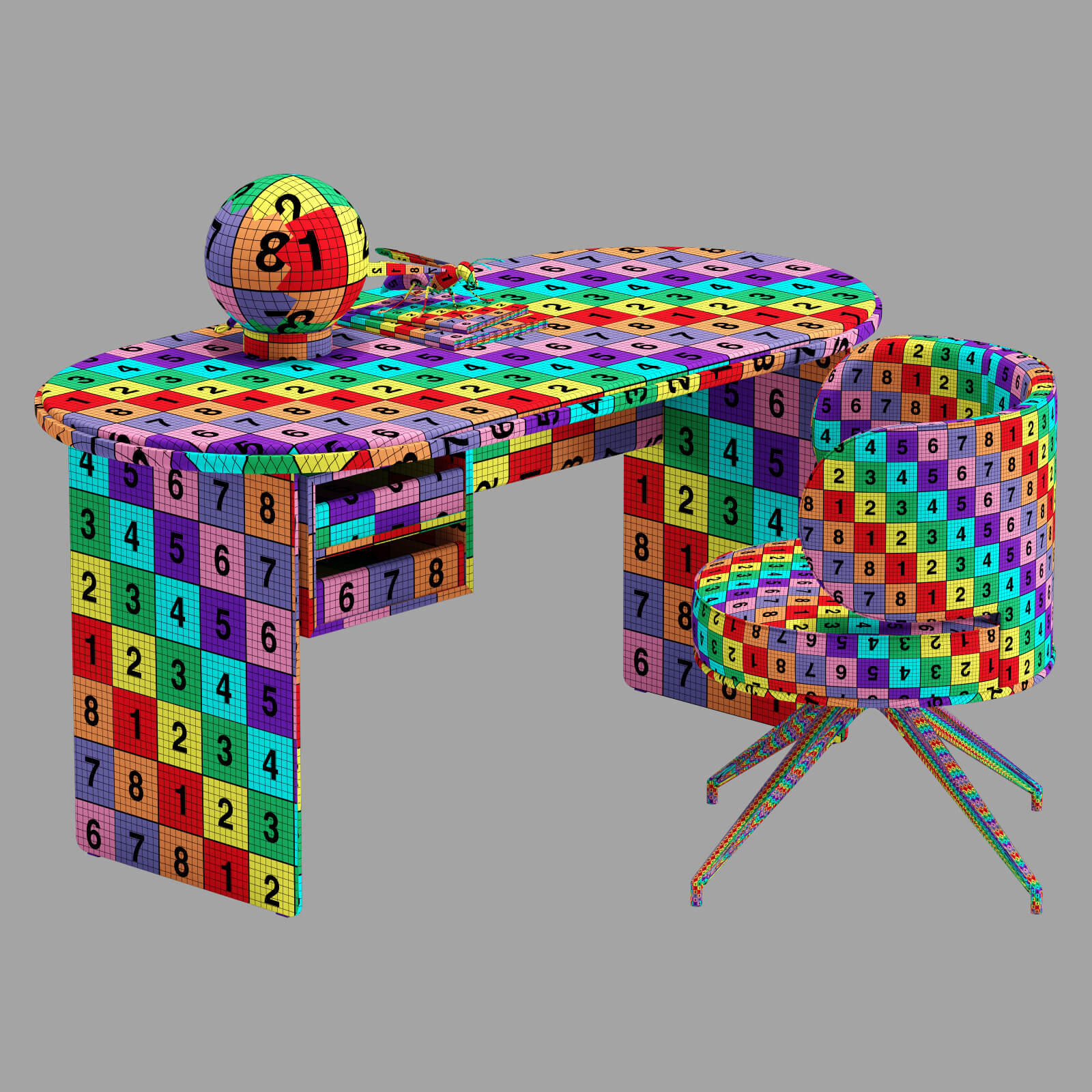 Gallotti and Radice Sensei Desk Set 1 160 - 3D Model by sta_84