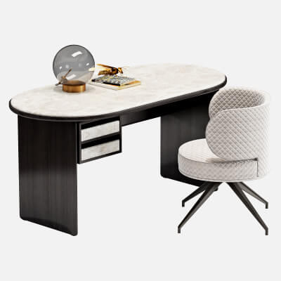 Gallotti and Radice Sensei Desk Set 1 160 - 3D Model by sta_84