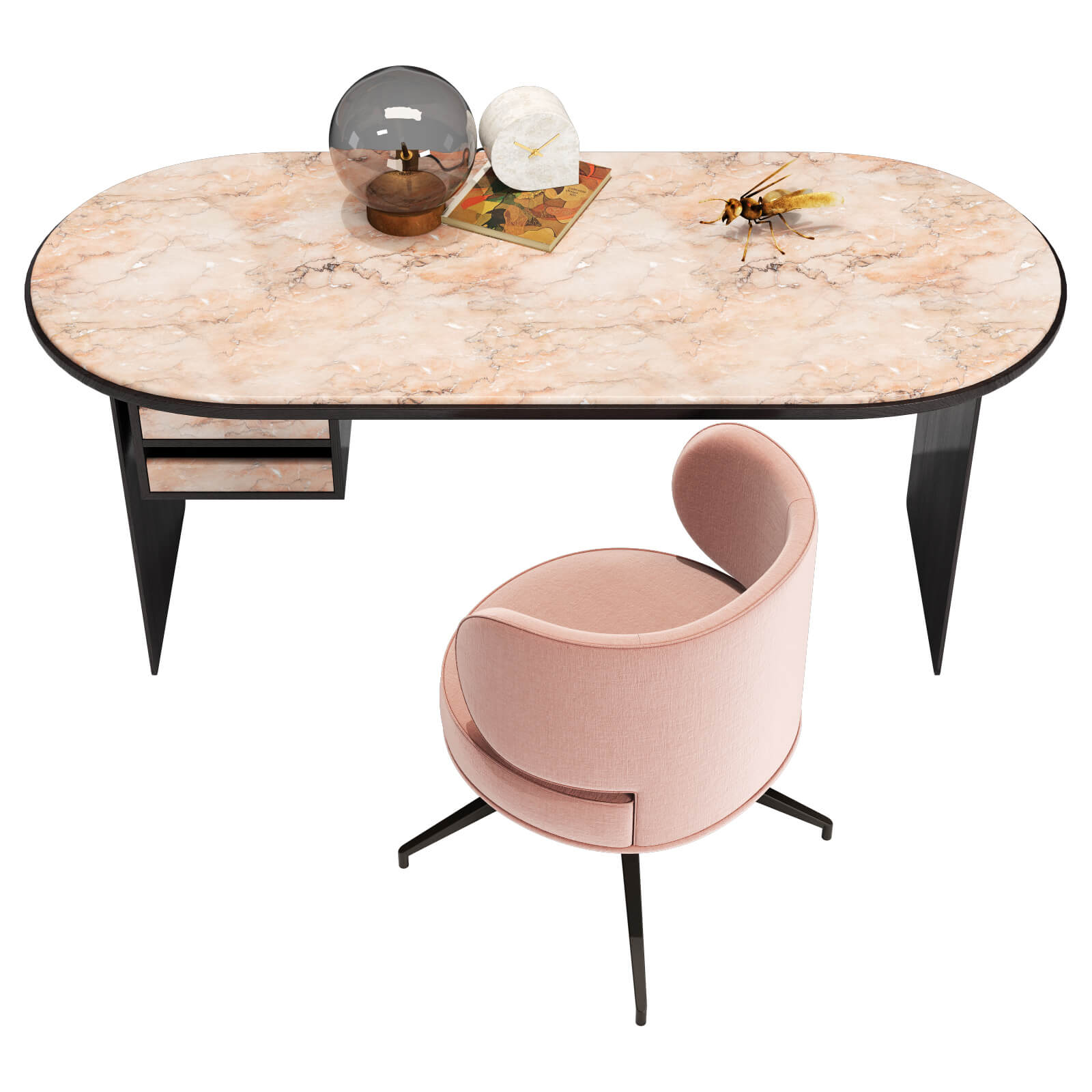 Gallotti and Radice Sensei Desk Set 2 180 - 3D Model by sta_84