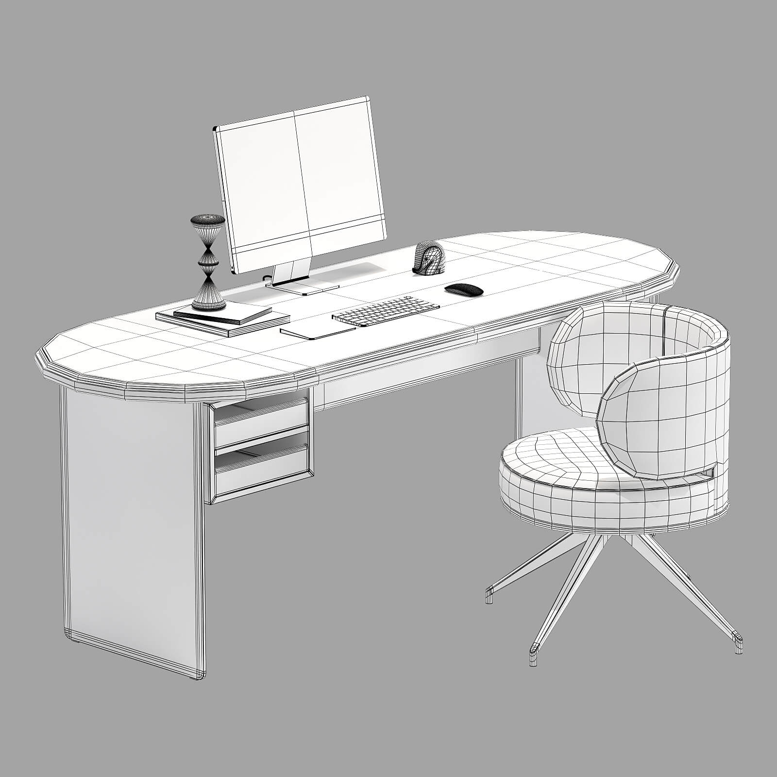 Gallotti and Radice Sensei Desk Set 3 200 - 3D Model by sta_84