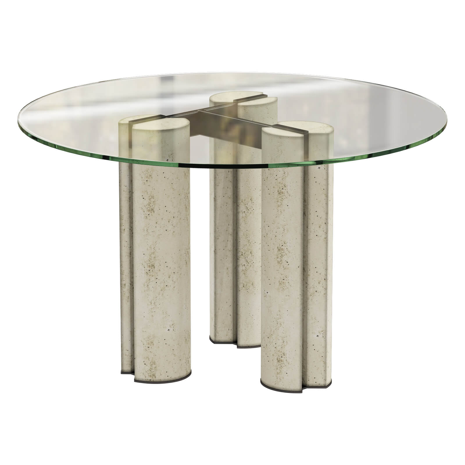 Gallotti and Radice Simpodio Dining Set 5 D120 - 3D Model by sta_84